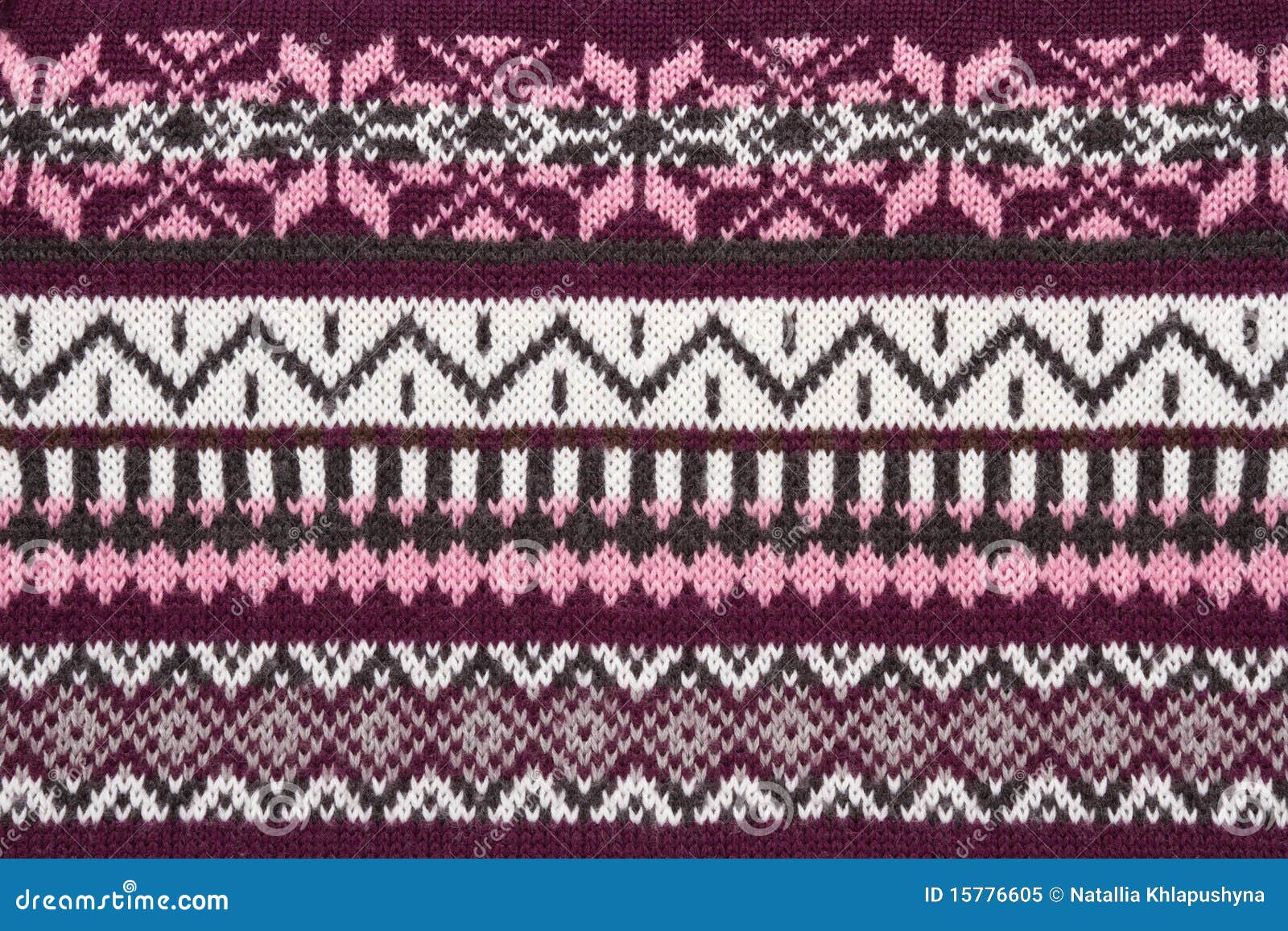 Knit Sweater Texture with Ornament Stock Image - Image of winter, white ...