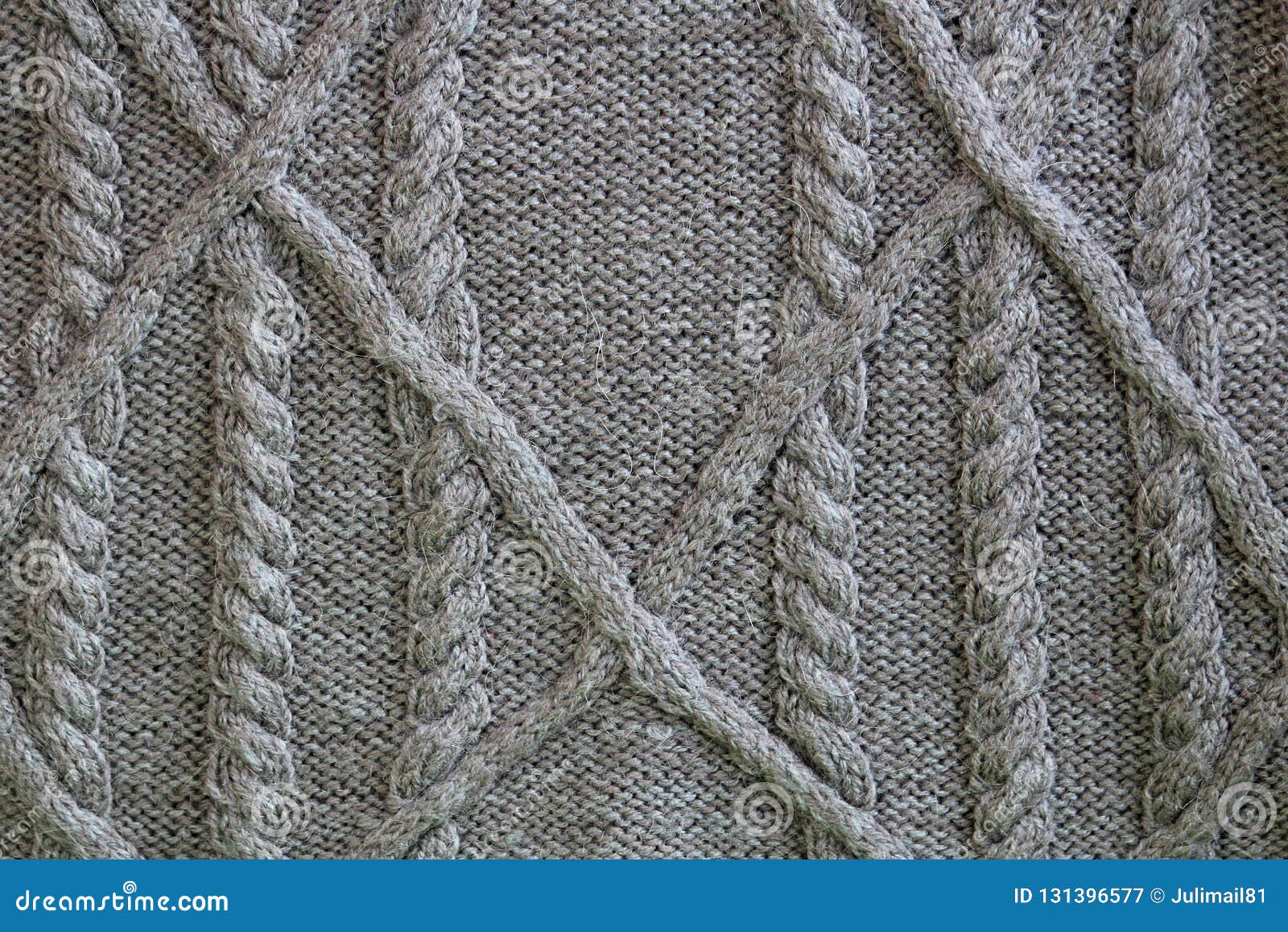 Knit Texture with Cable Knit Aran Gray Background Stock Image - Image ...