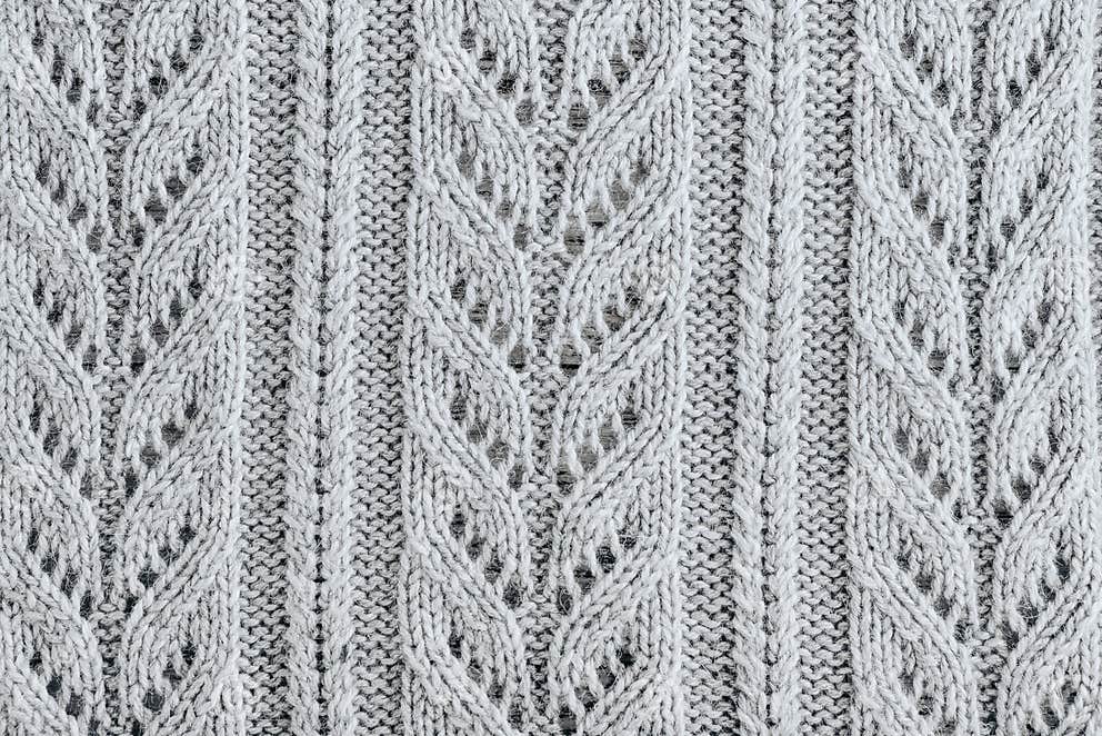Knit Texture of Light Gray Wool Knitted Fabric Stock Photo - Image of ...