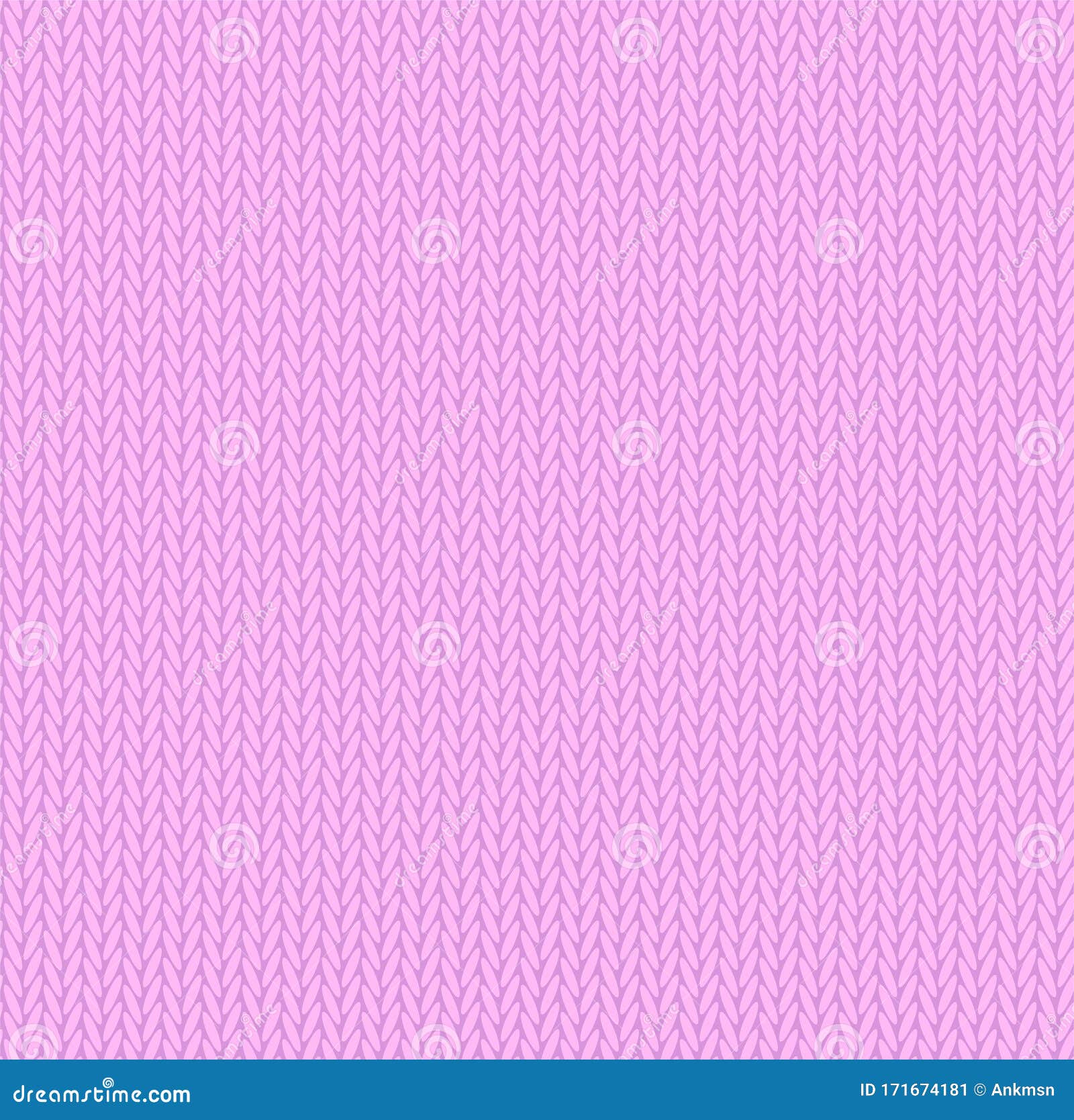 Knit Texture Light Pink Color. Vector Seamless Pattern Fabric. Knitting ...