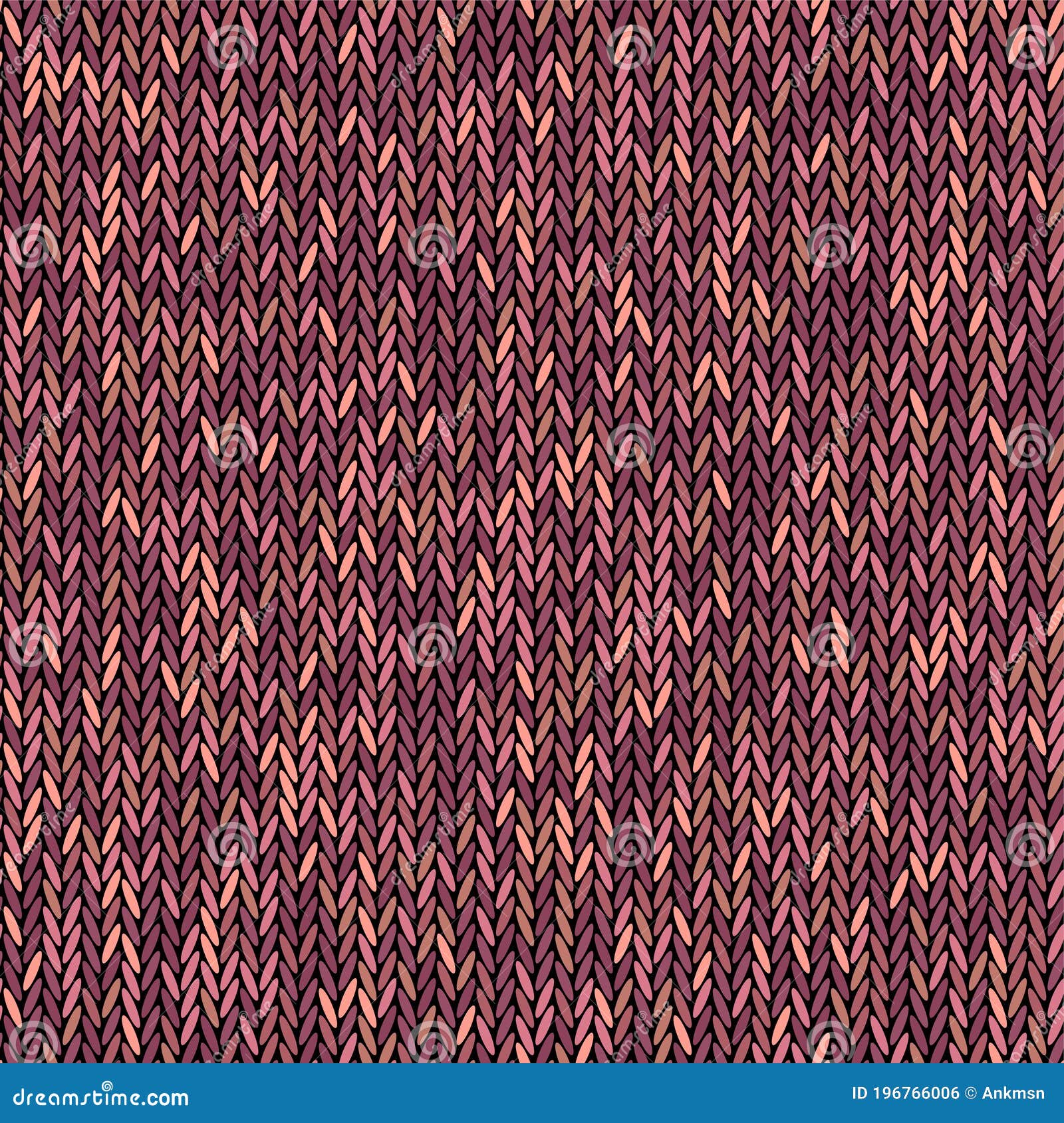 Knit Texture Melange Red Color. Vector Seamless Pattern Fabric Stock ...