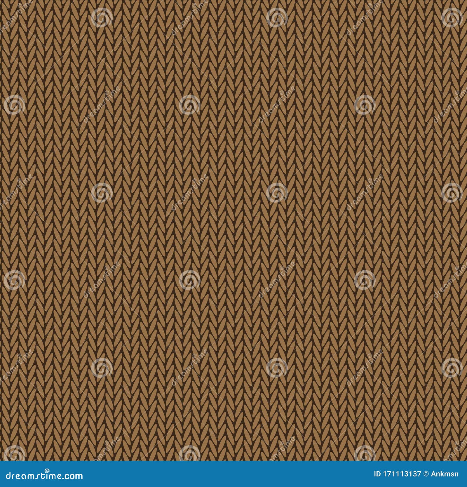 Knit Texture Orange Color. Vector Seamless Pattern Fabric Stock Vector ...