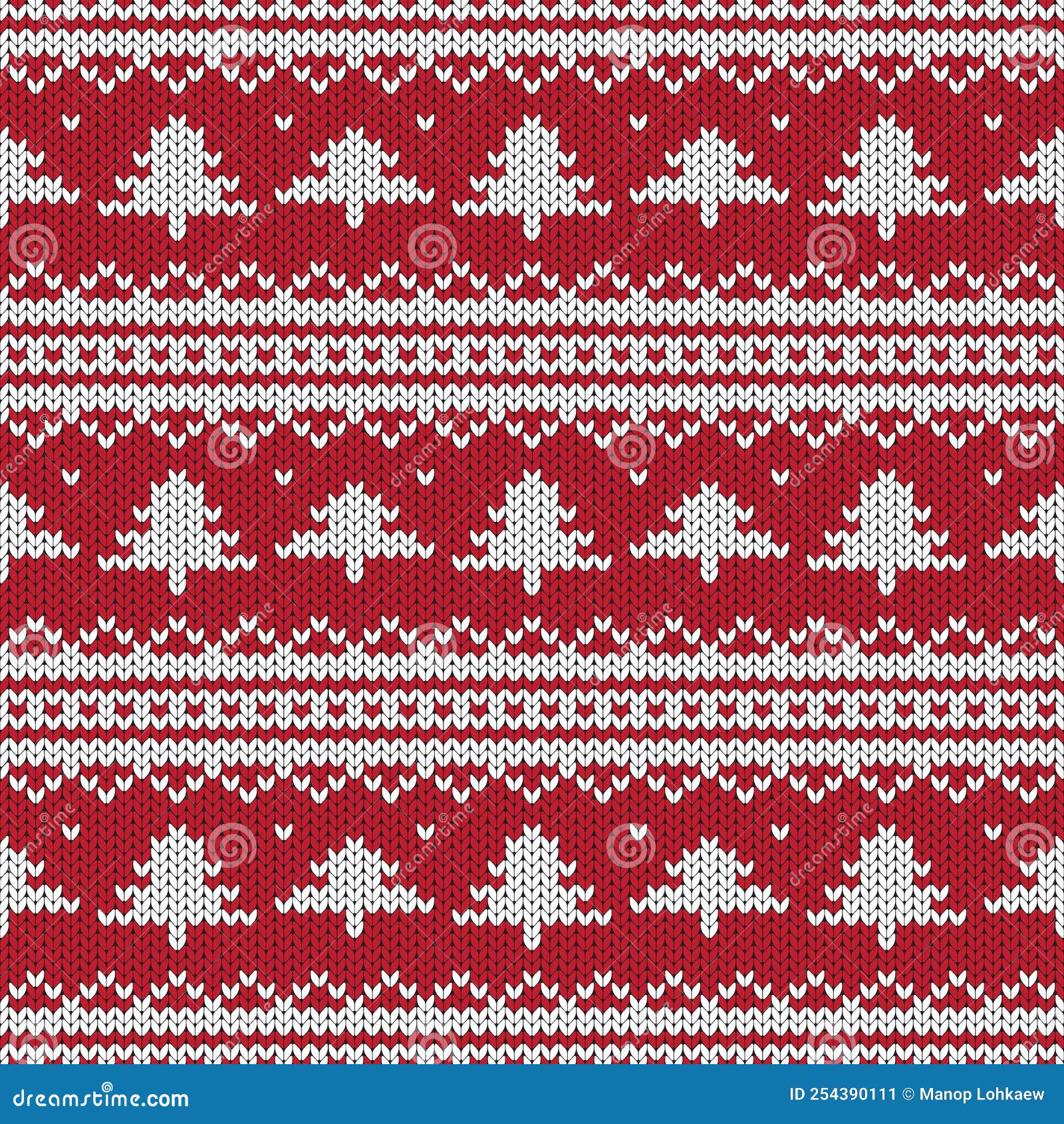 Knit Texture Seamless Pattern Christmas Background Vector Illustration ...