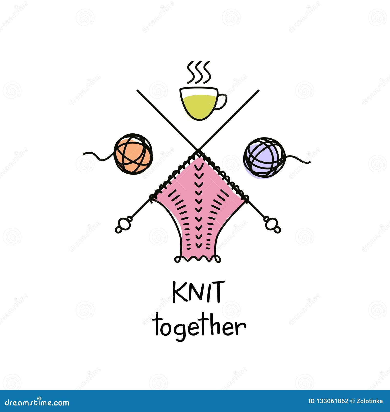 Knit Workshop, Creative Course, Master Class Vector Template Log Stock ...