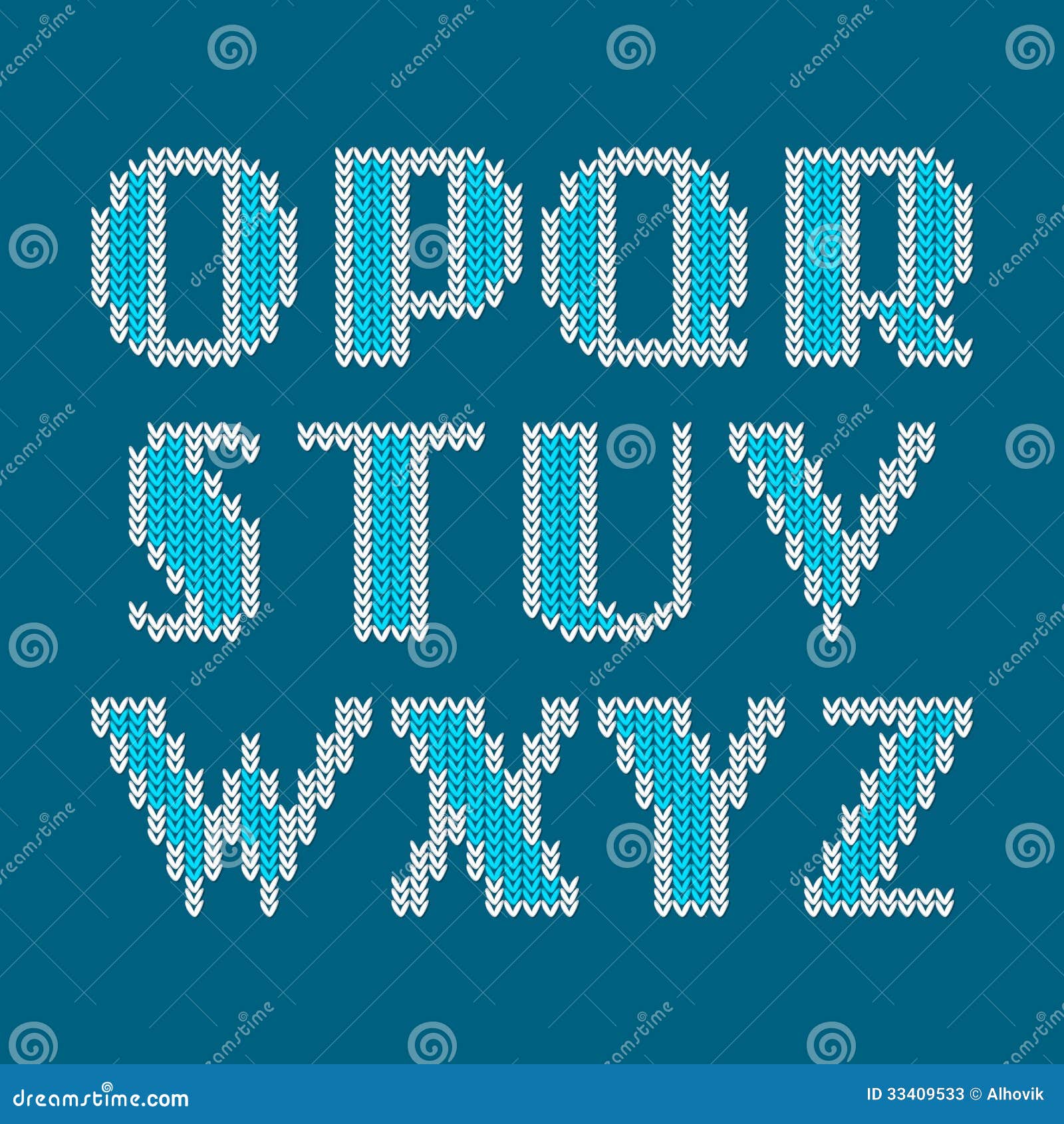 Knitted alphabet stock vector. Illustration of sewing - 33409533