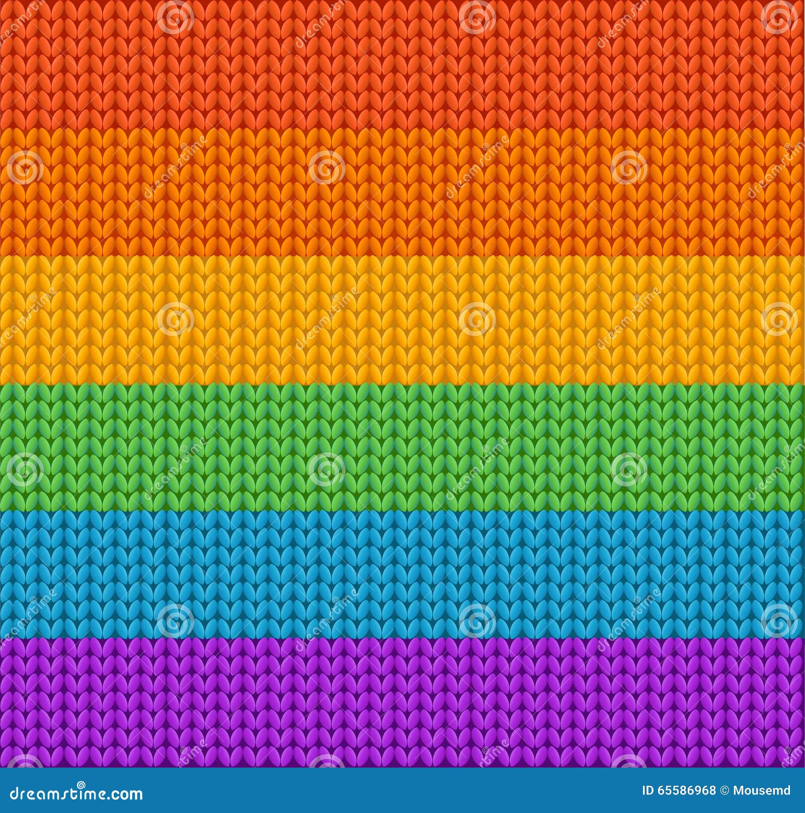 Knitted Background Rainbow. Vector Stock Vector - Illustration of ...