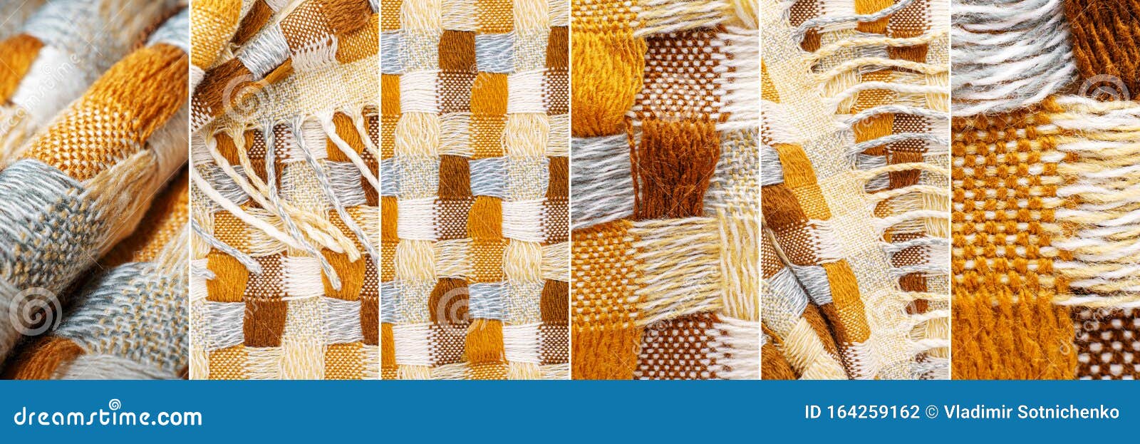 Knitted Blanket Texture Set Stock Photo - Image of creamy, copy: 164259162