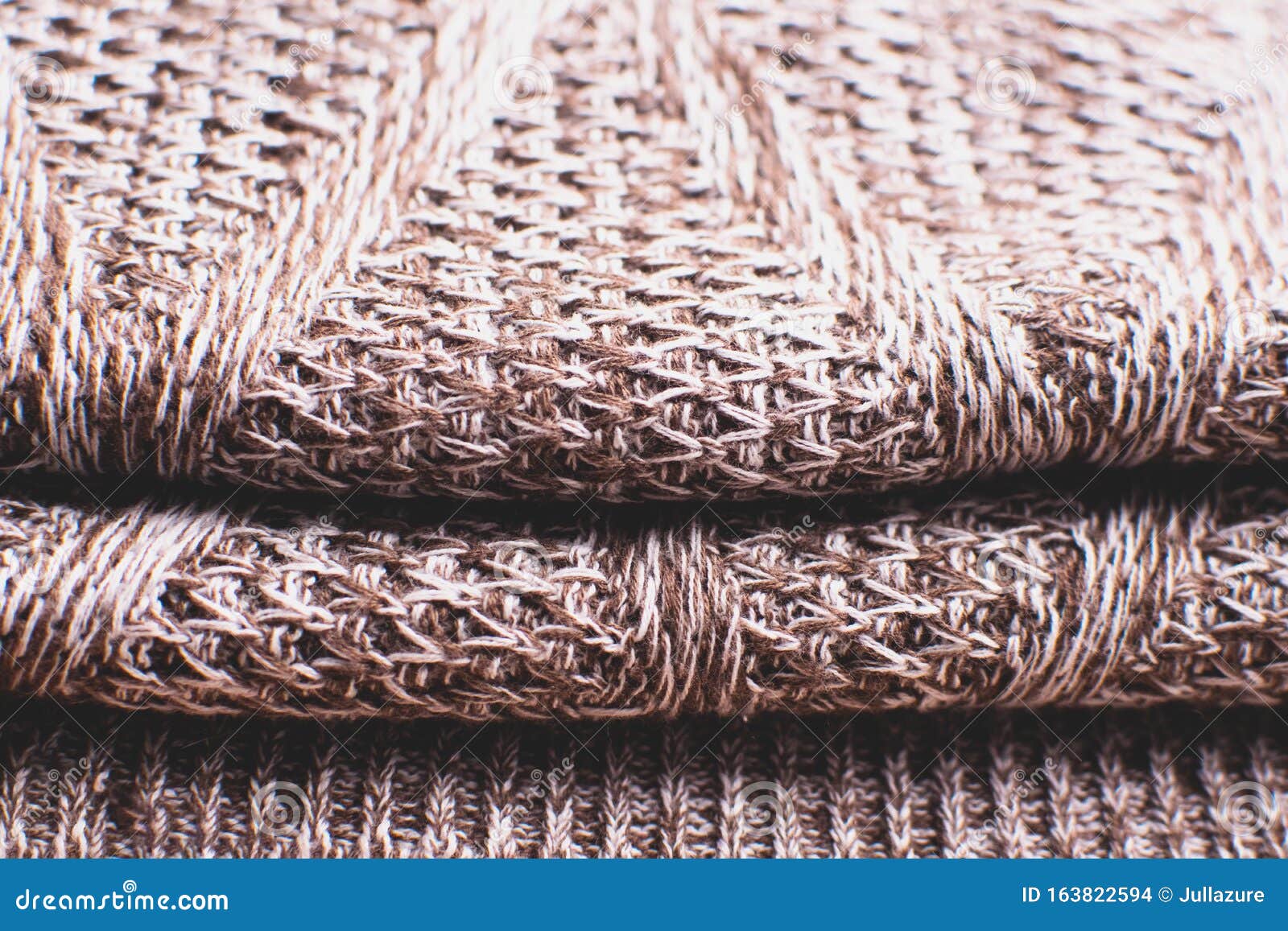 Knitted Brown Sweater Texture. Brown Texture with Cable Pattern. Stock ...