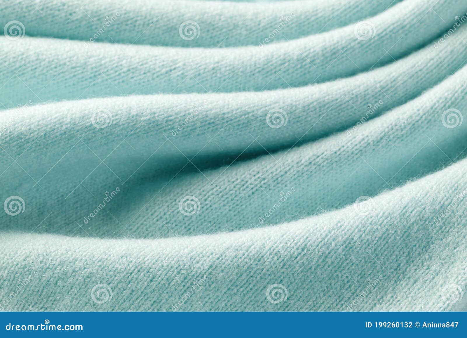 Knitted Cashmere Light Green Fabric Texture with Large Fold Stock Photo ...