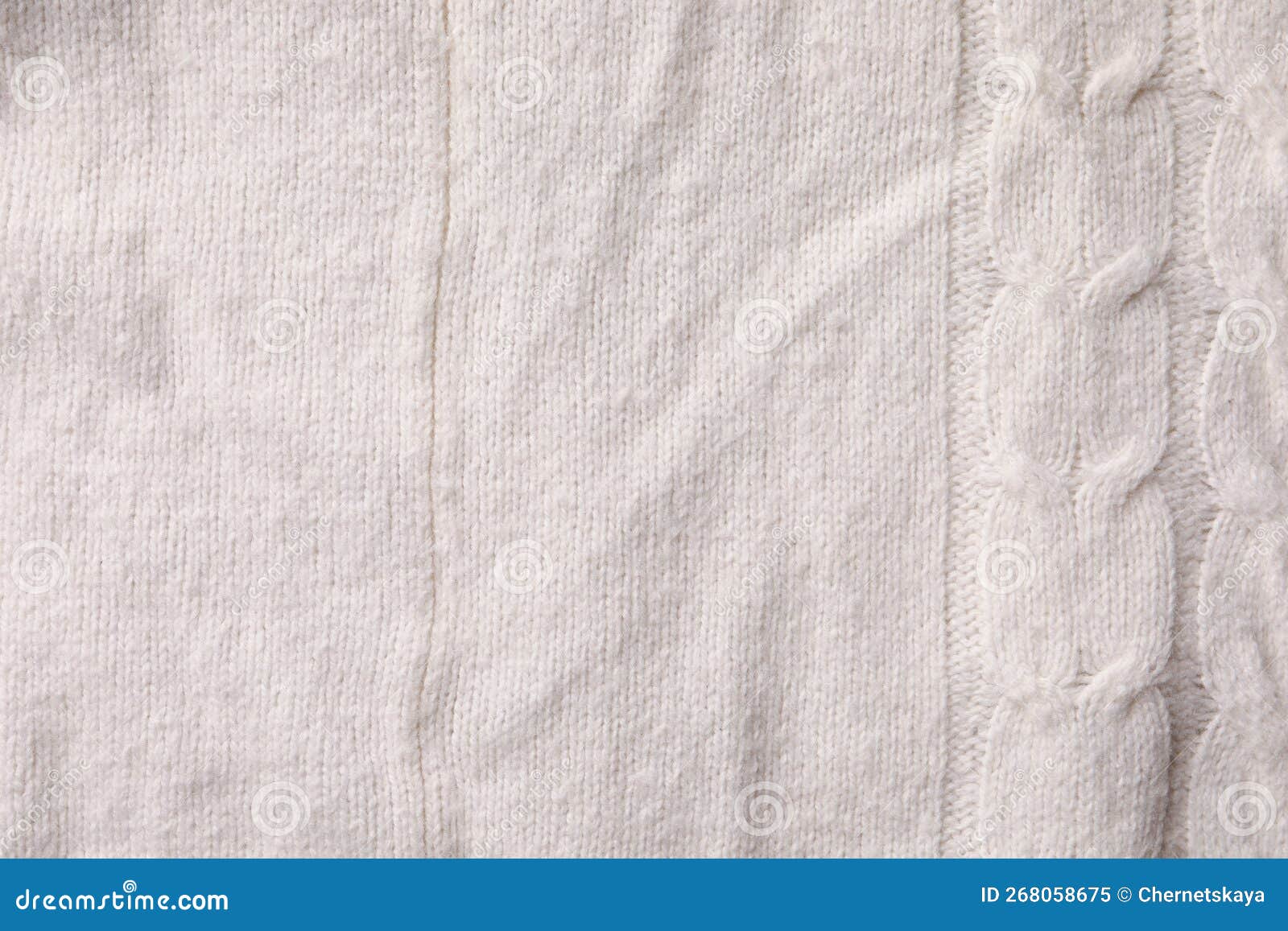 Knitted Cloth with Lint As Background, Top View. before Using of Fabric ...