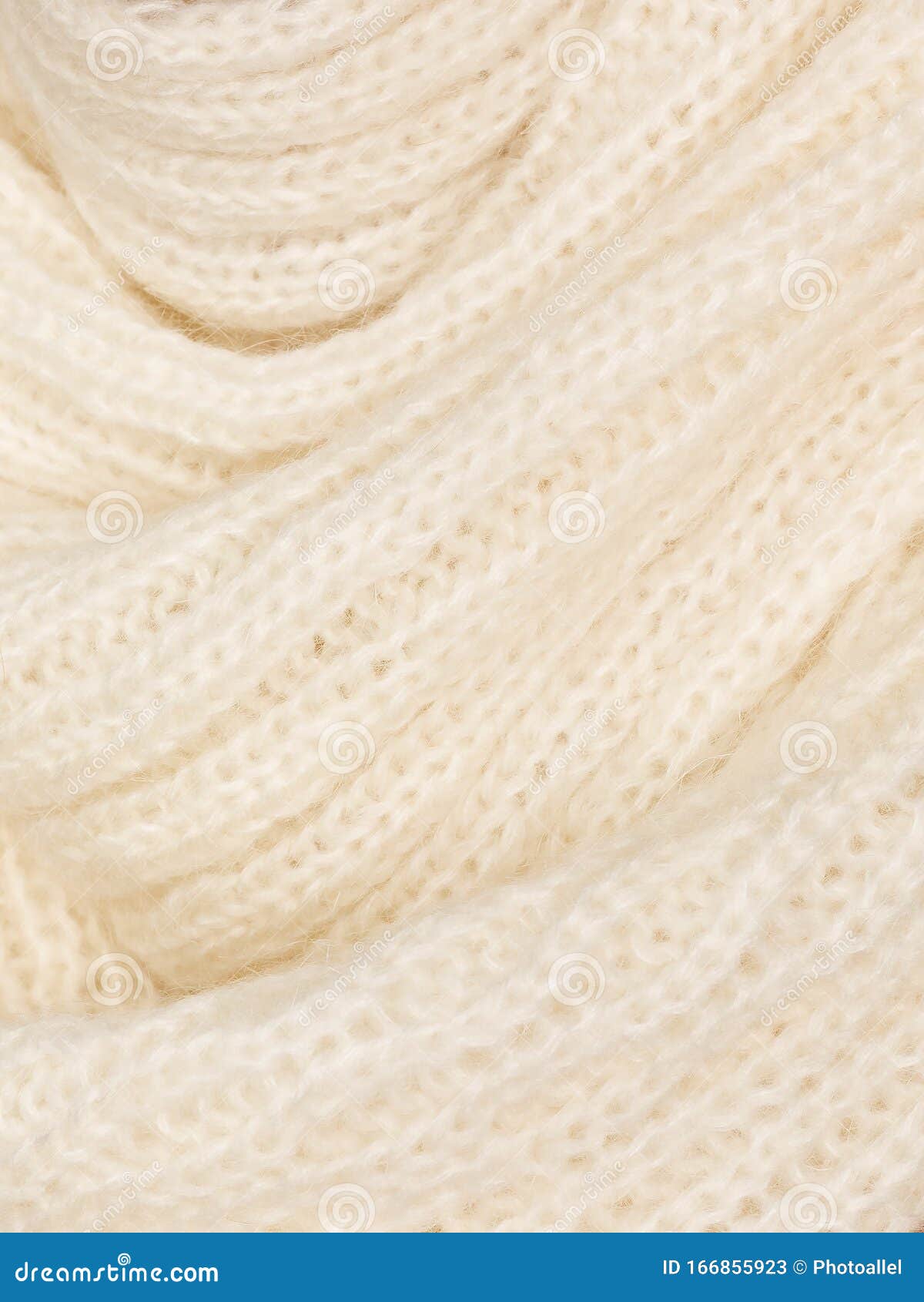 Knitted Fabric Natural Beige Wool Cozy Texture Stock Image - Image of ...