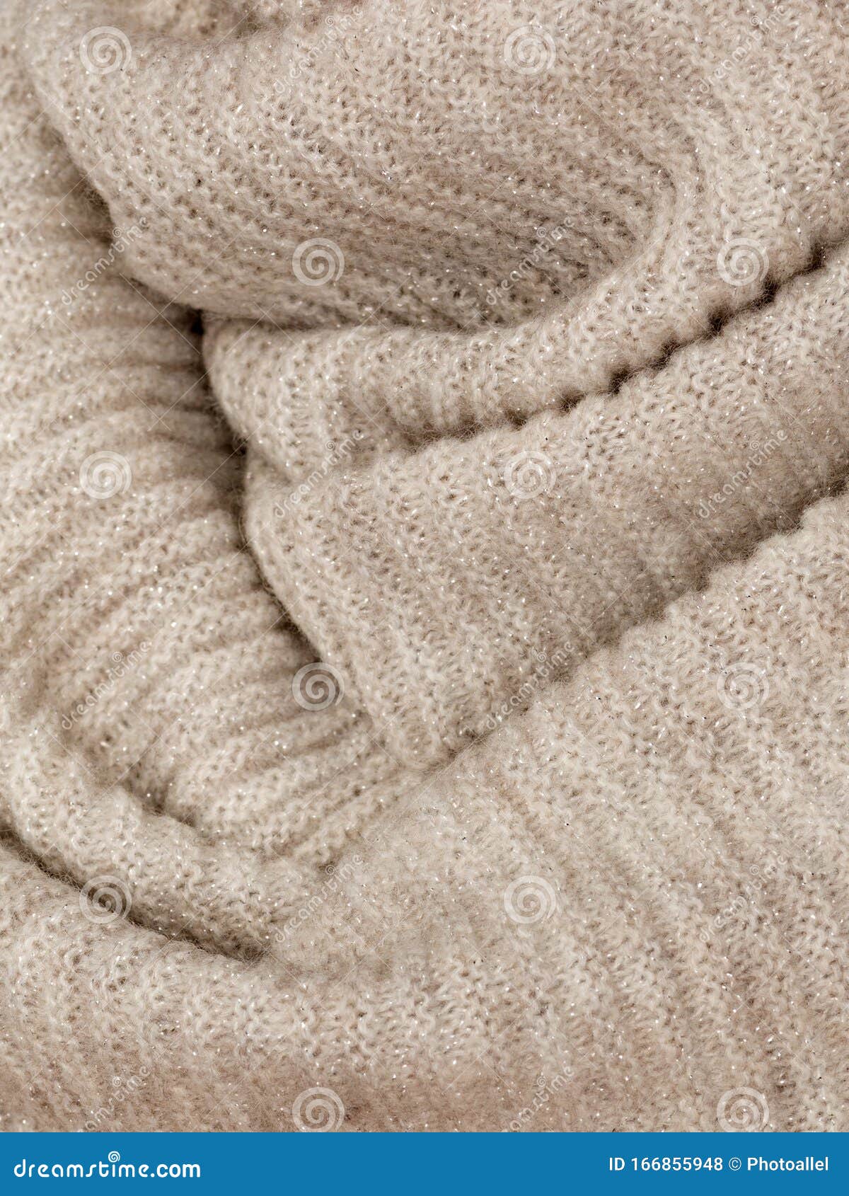 Knitted Fabric Natural Beige Wool Cozy Texture Stock Photo - Image of ...