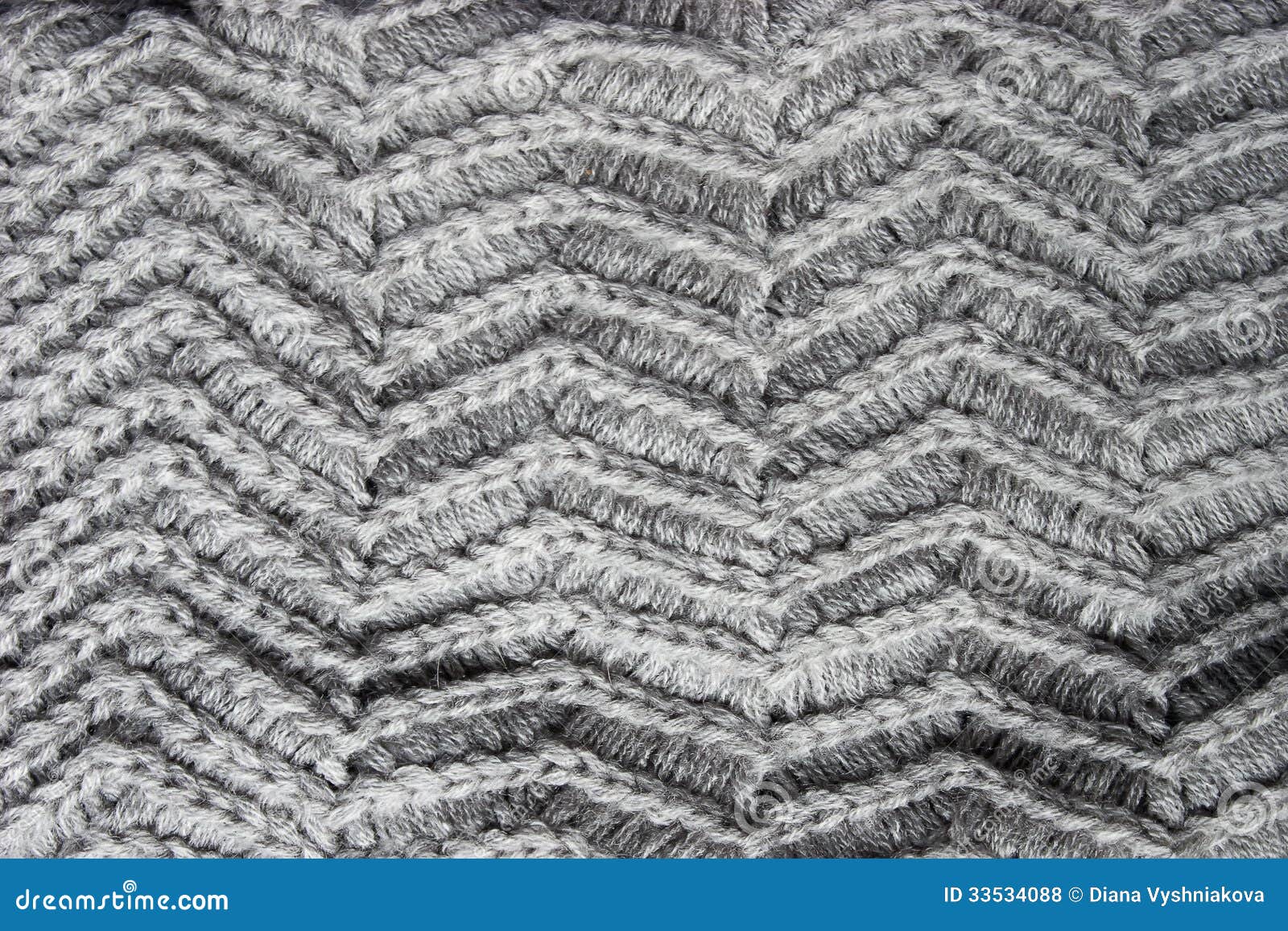 Knitted Grey Fabric Texture With A Relief Pattern Stock Image ...