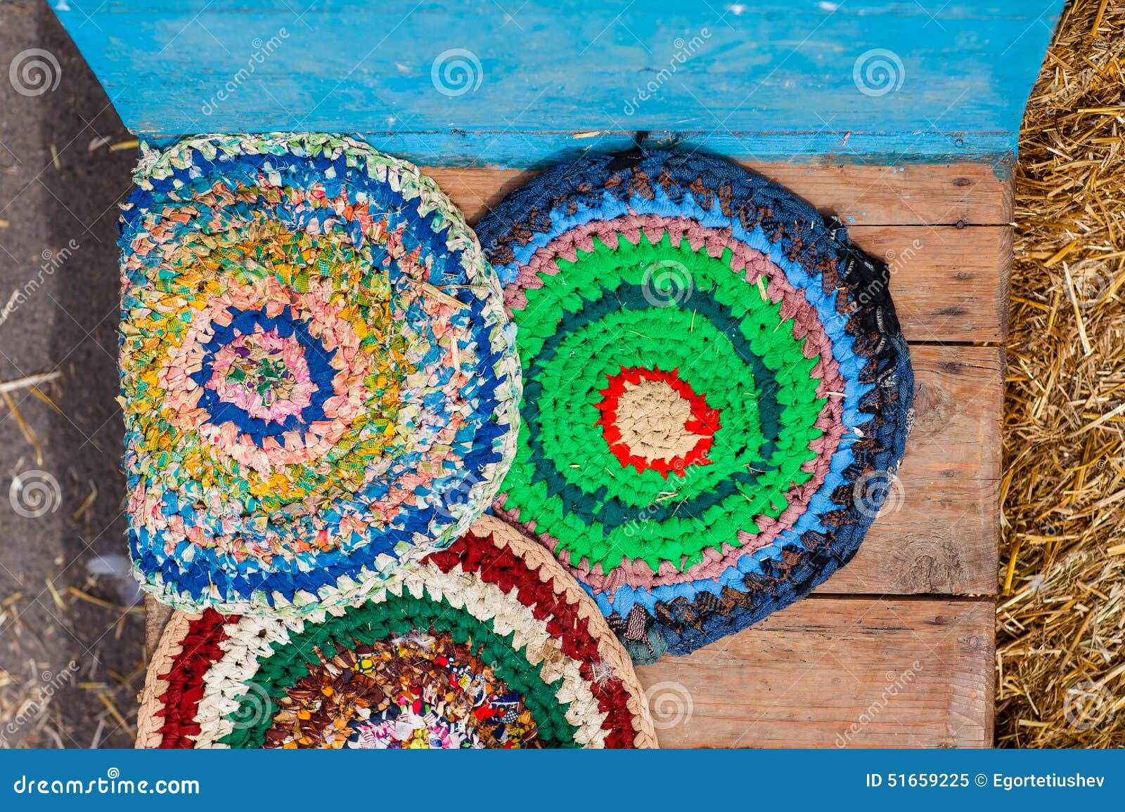 Knitted mats stock image. Image of ornament, food, material - 51659225