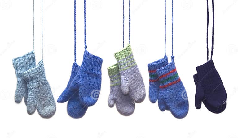 Knitted Mittens stock image. Image of wool, knitter, mittens - 457765