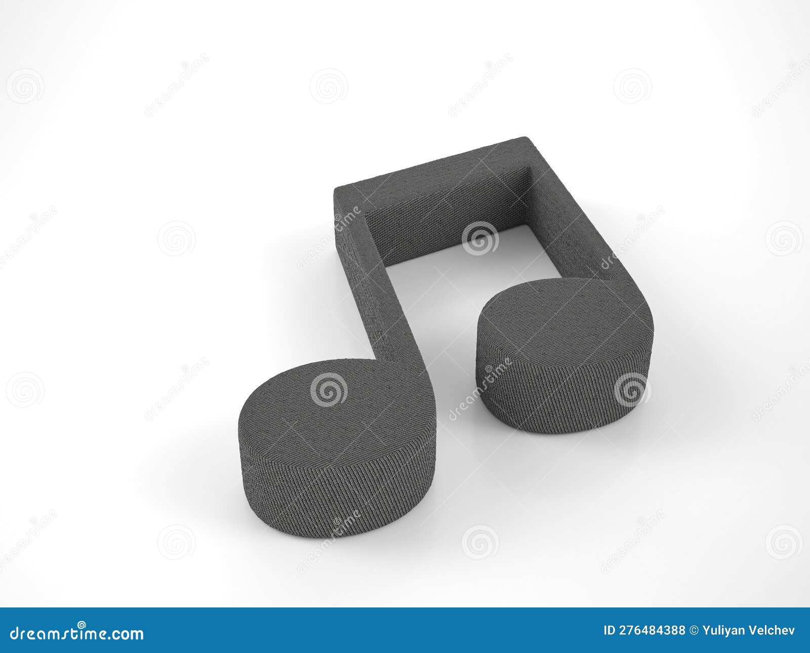 Knitted Music Note Symbol Stock Illustration | CartoonDealer.com #254068510