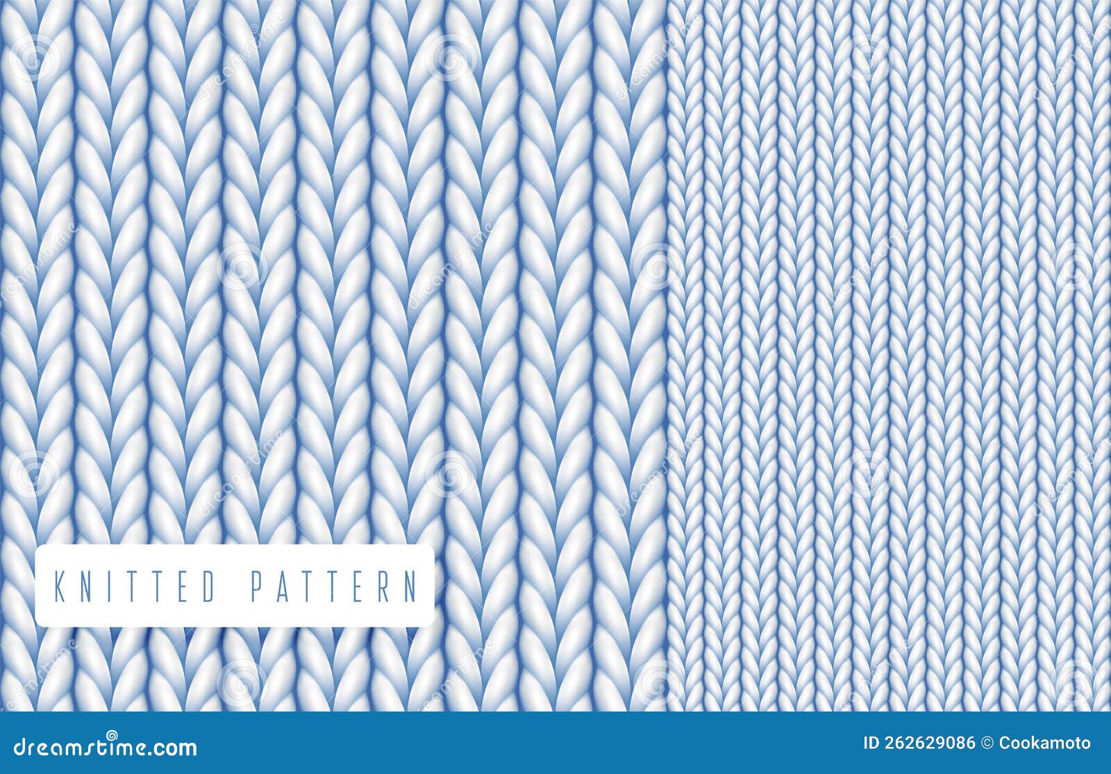 Knitted Pattern, Textured Wool Fabric, Vector Set Stock Vector ...