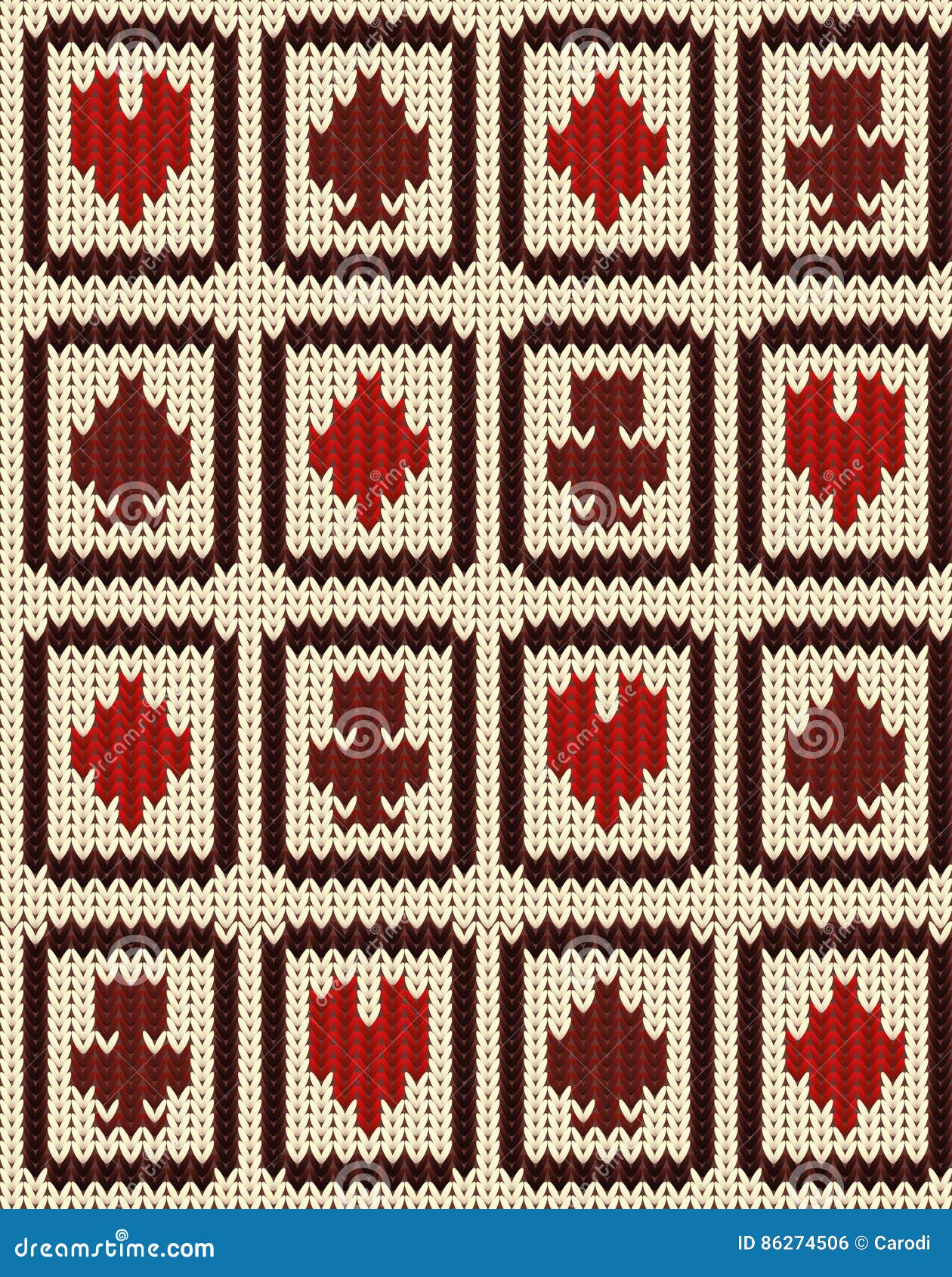 Knitted Poker Cards Seamless Pattern, Vector Stock Vector ...