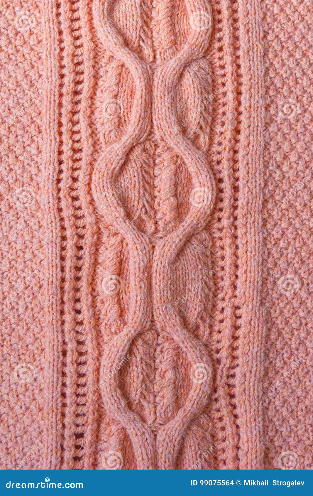 Knitted Product Made from Orange Cotton Yarn Texture, Backgroun Stock ...