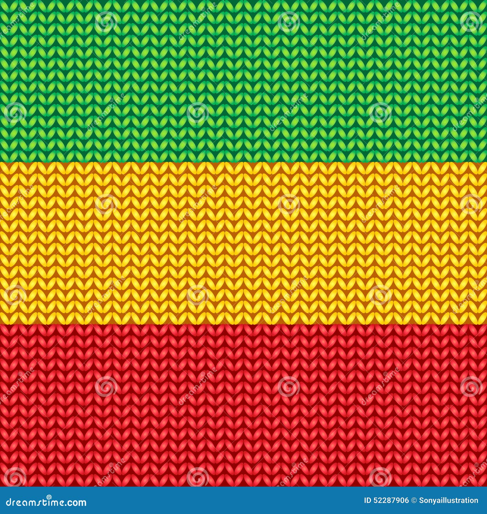 Knitted reggae pattern stock vector. Illustration of crochet - 52287906