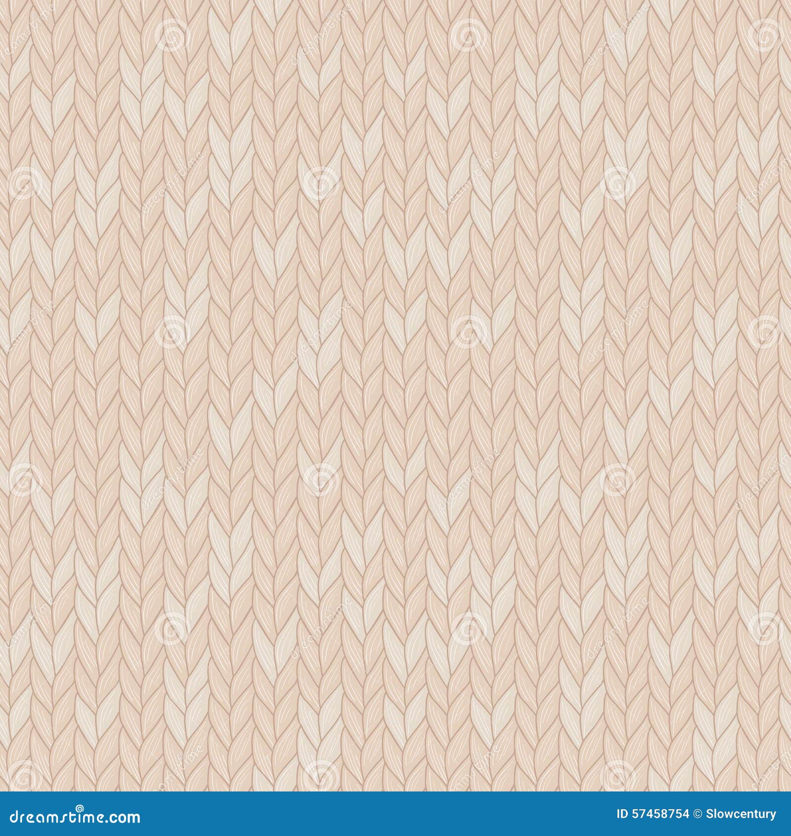 Knitted seamless pattern stock vector. Illustration of natural - 57458754