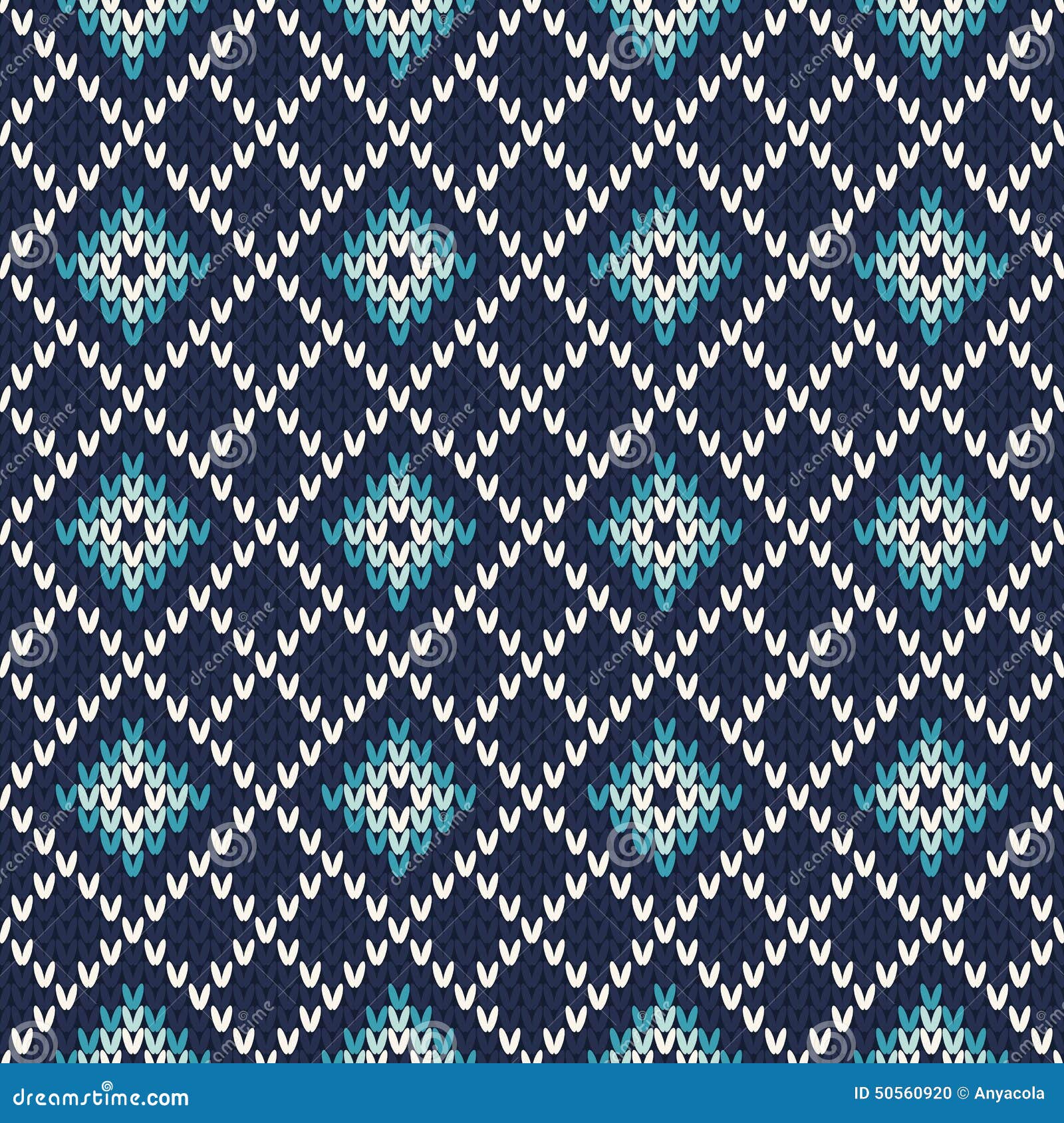 Knitted Seamless Pattern stock vector. Illustration of backdrop - 50560920