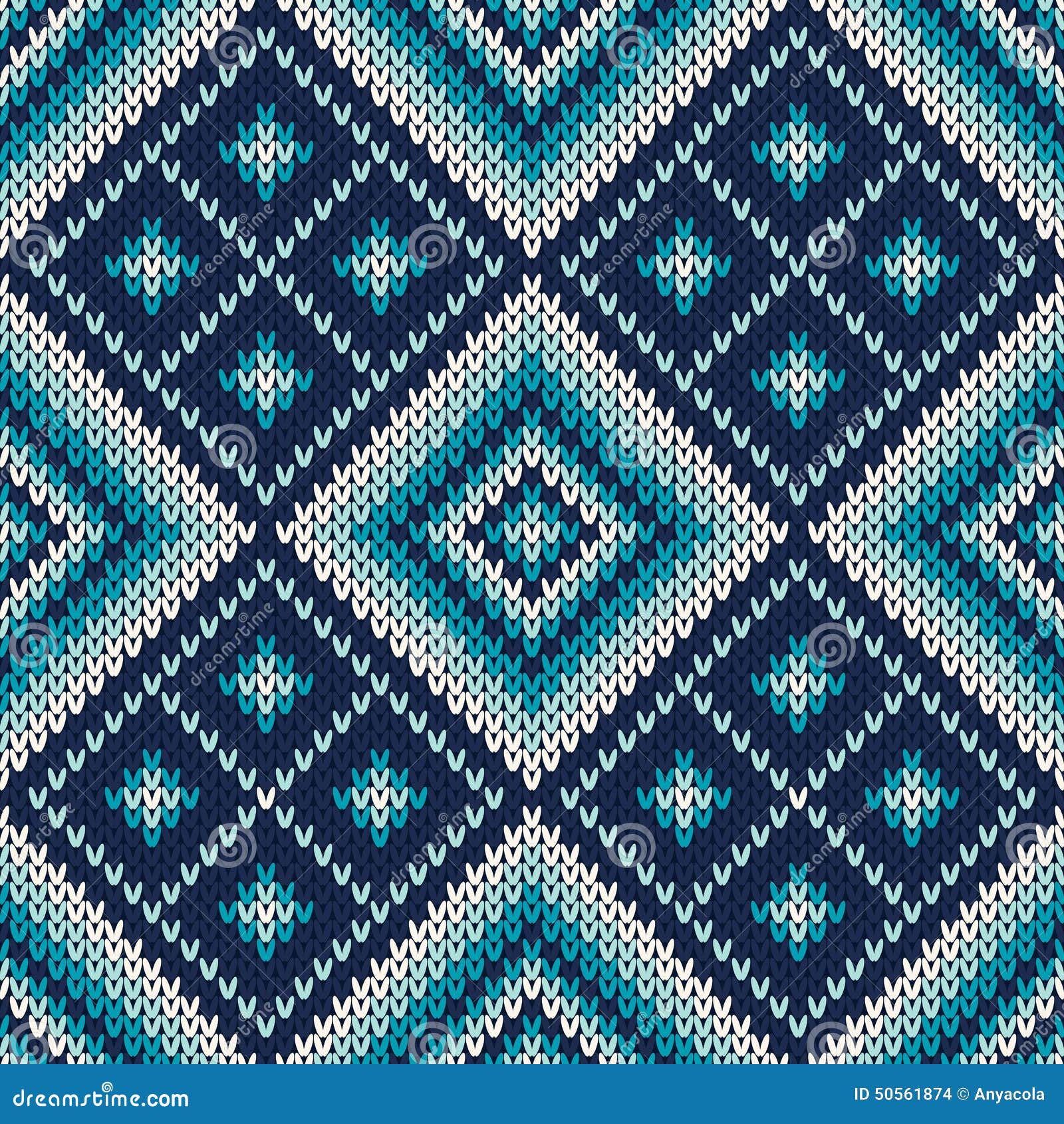 Knitted Seamless Pattern stock vector. Illustration of argyle - 50561874