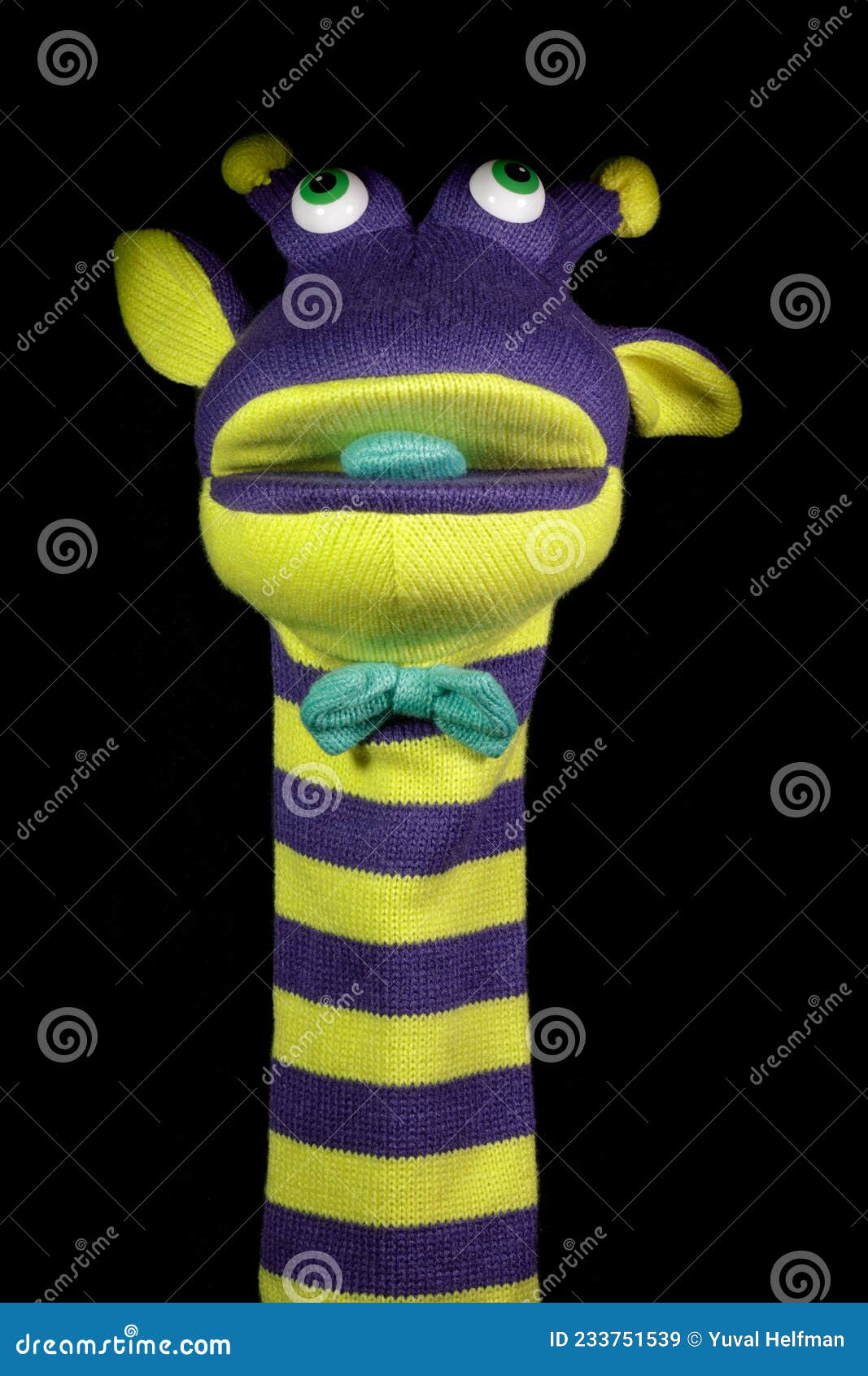 Sock Puppet Isolated on Black Stock Image - Image of concepts, black ...