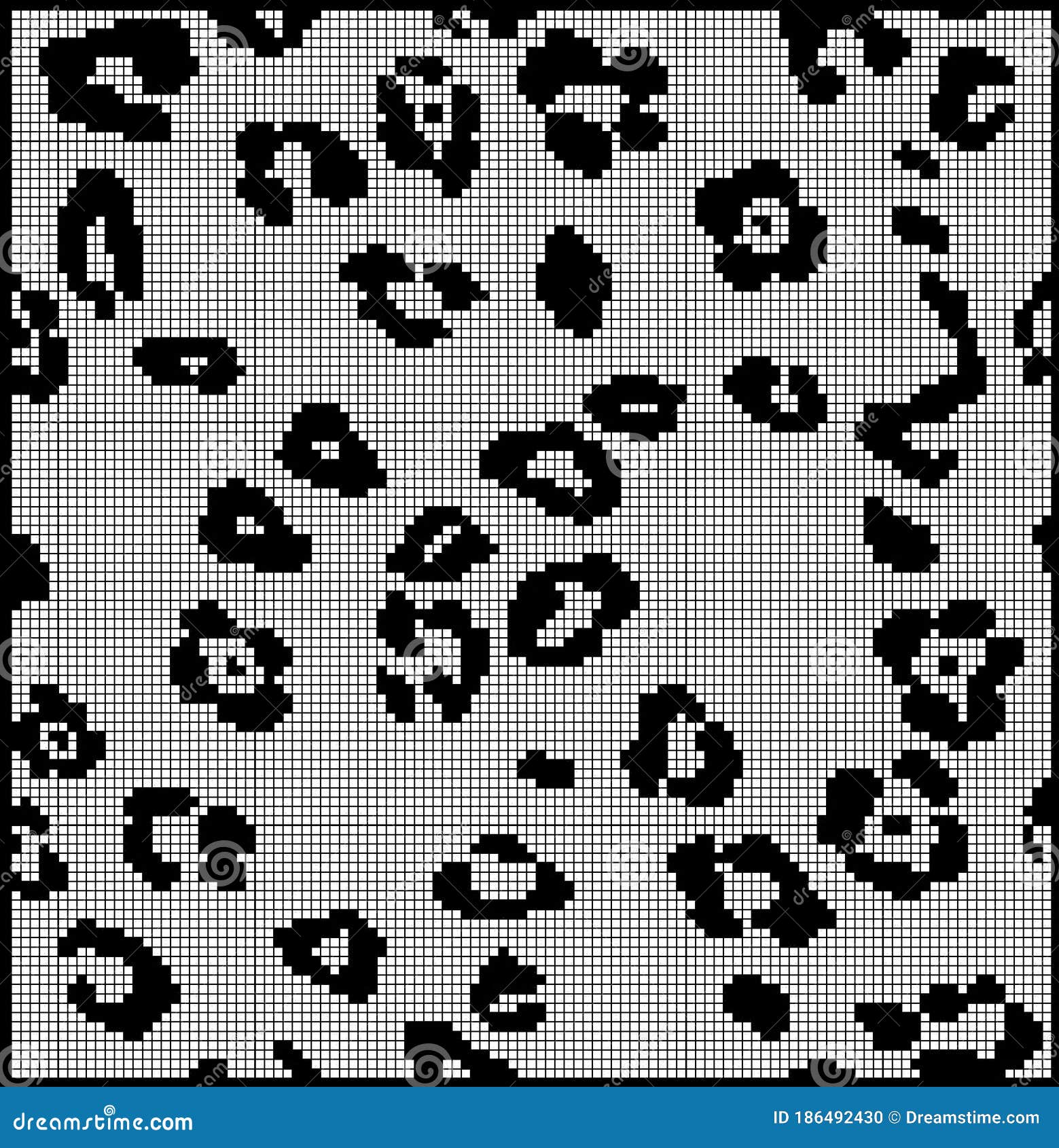 Knitted Stripped Seamless Pattern with Leopard Spots Stock Illustration ...