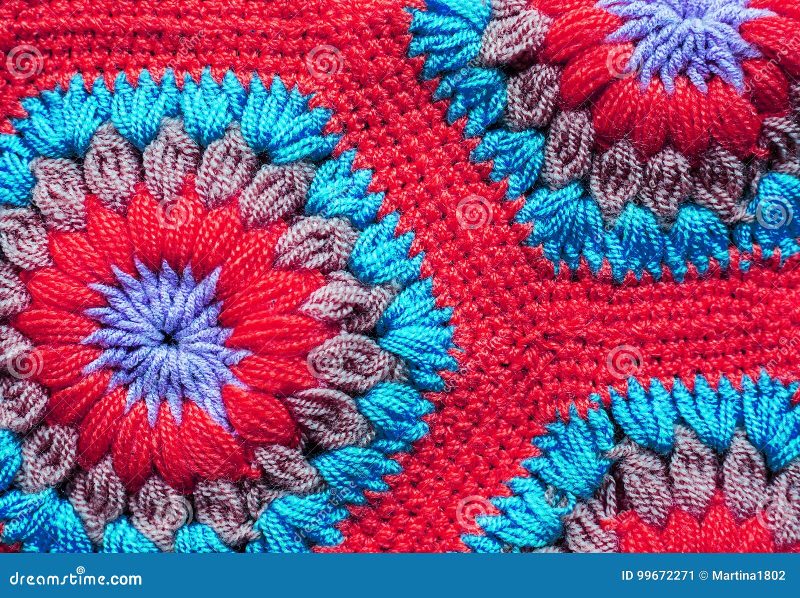 Knitted Textile Carpet Pattern Macro. Stock Image - Image of orange ...