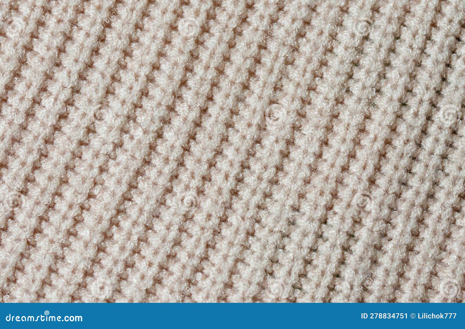 Knitted Texture of Beige Yarn Stock Image - Image of fluffy, texture ...