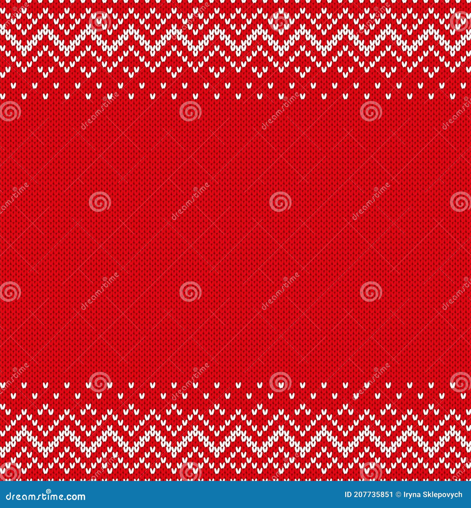 Knitted Texture. Knitted Geometric Ornament Background with Empty Place ...