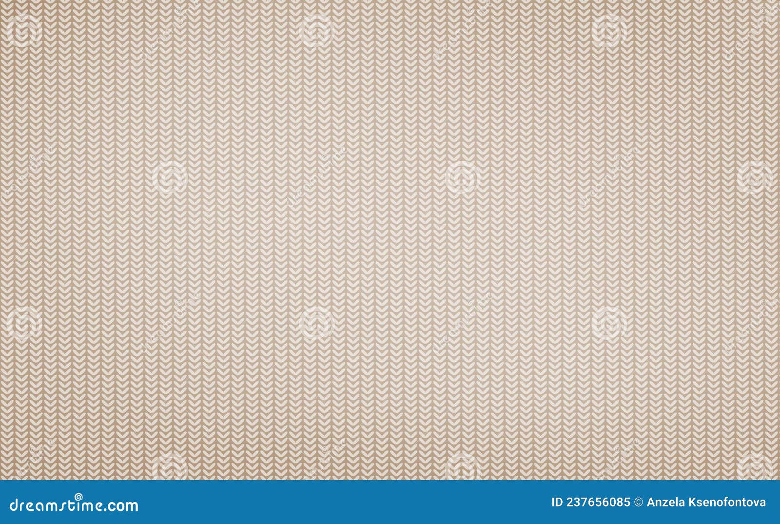 Knitted Texture Vector Background. Realistic Beige Light Color Knitting ...