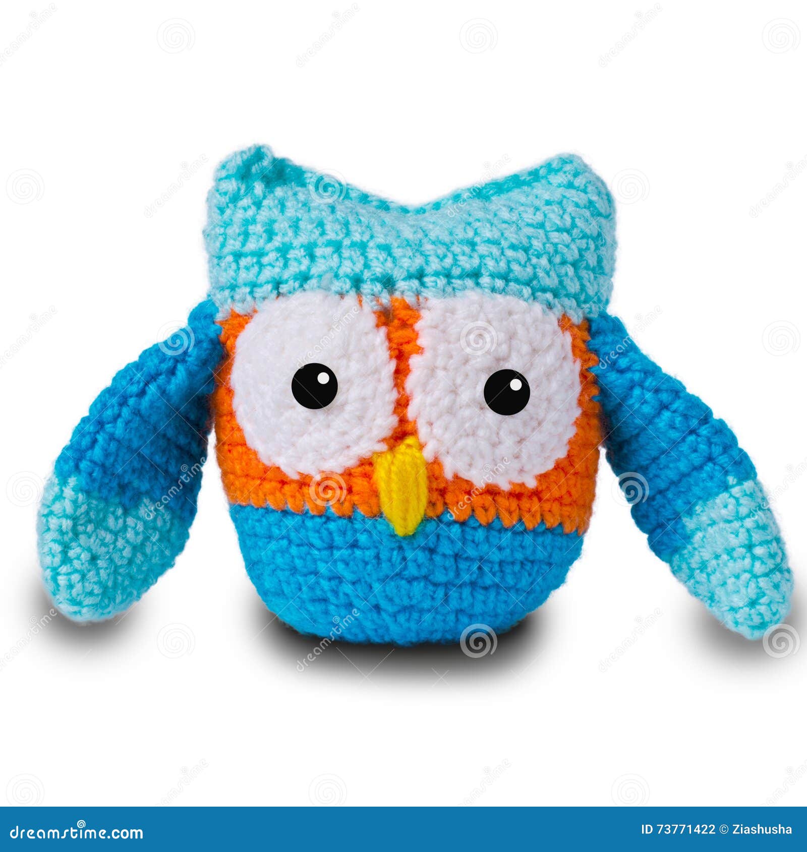 Knitted toy owl stock photo. Image of cute, craft, handwork - 73771422
