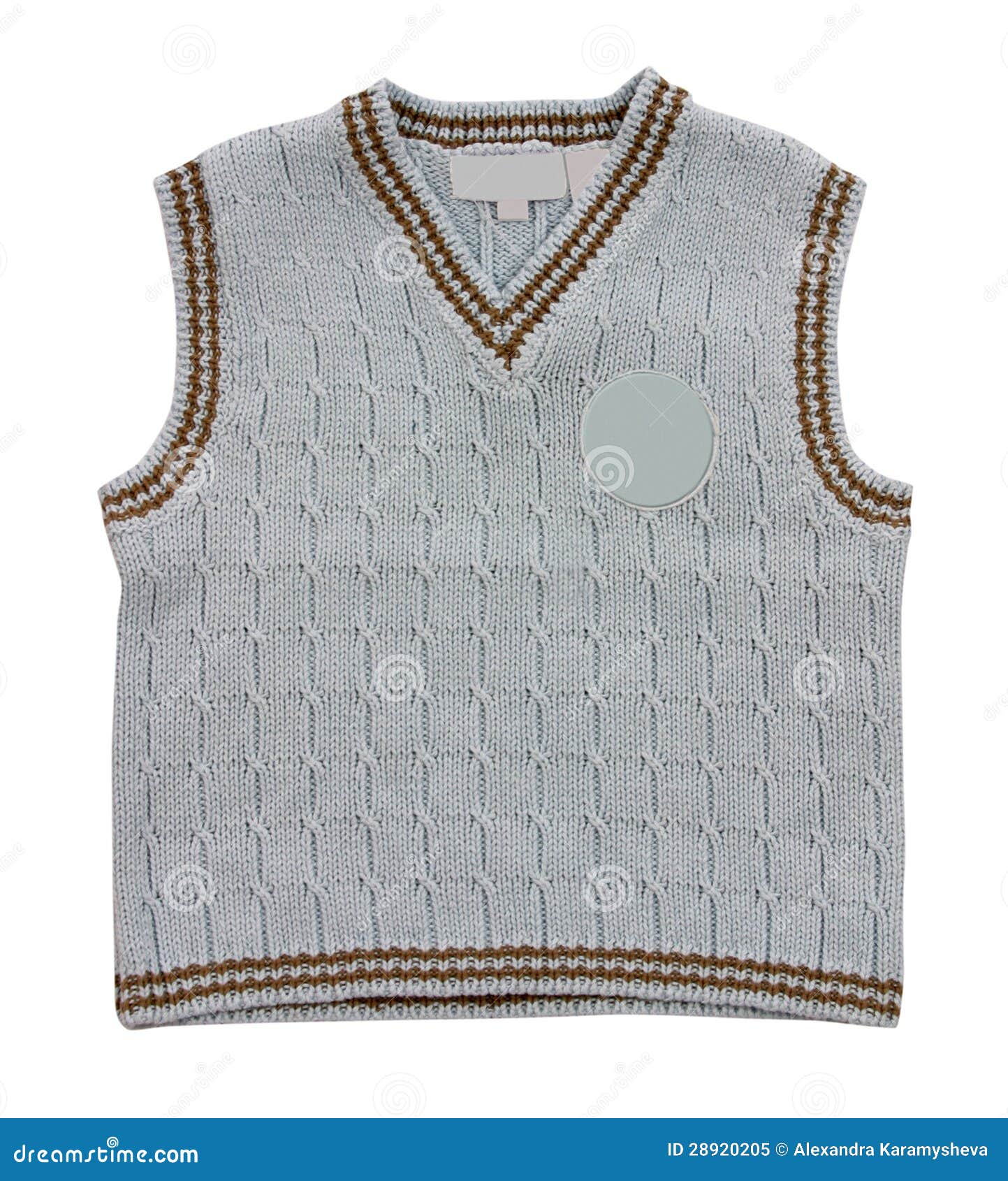 Knitted vest stock image. Image of funny, design, cloth - 28920205