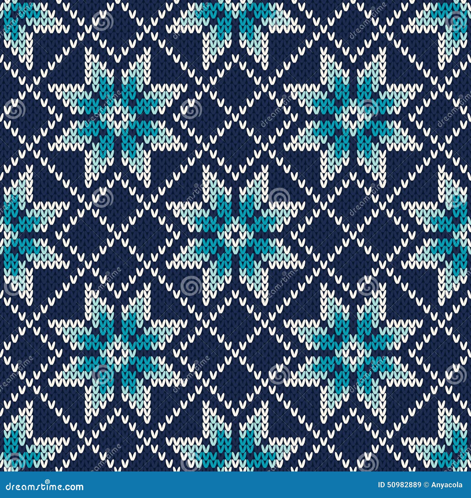 Knitted Vintage Sweater Design. Fair Isle Seamless Pattern Stock Vector ...