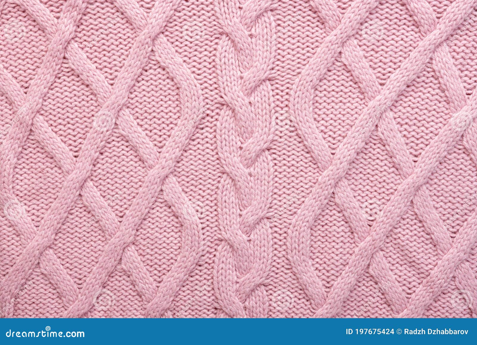 Knitted Wool Background. Pink Texture Knitted Wool Sweater Stock Photo ...