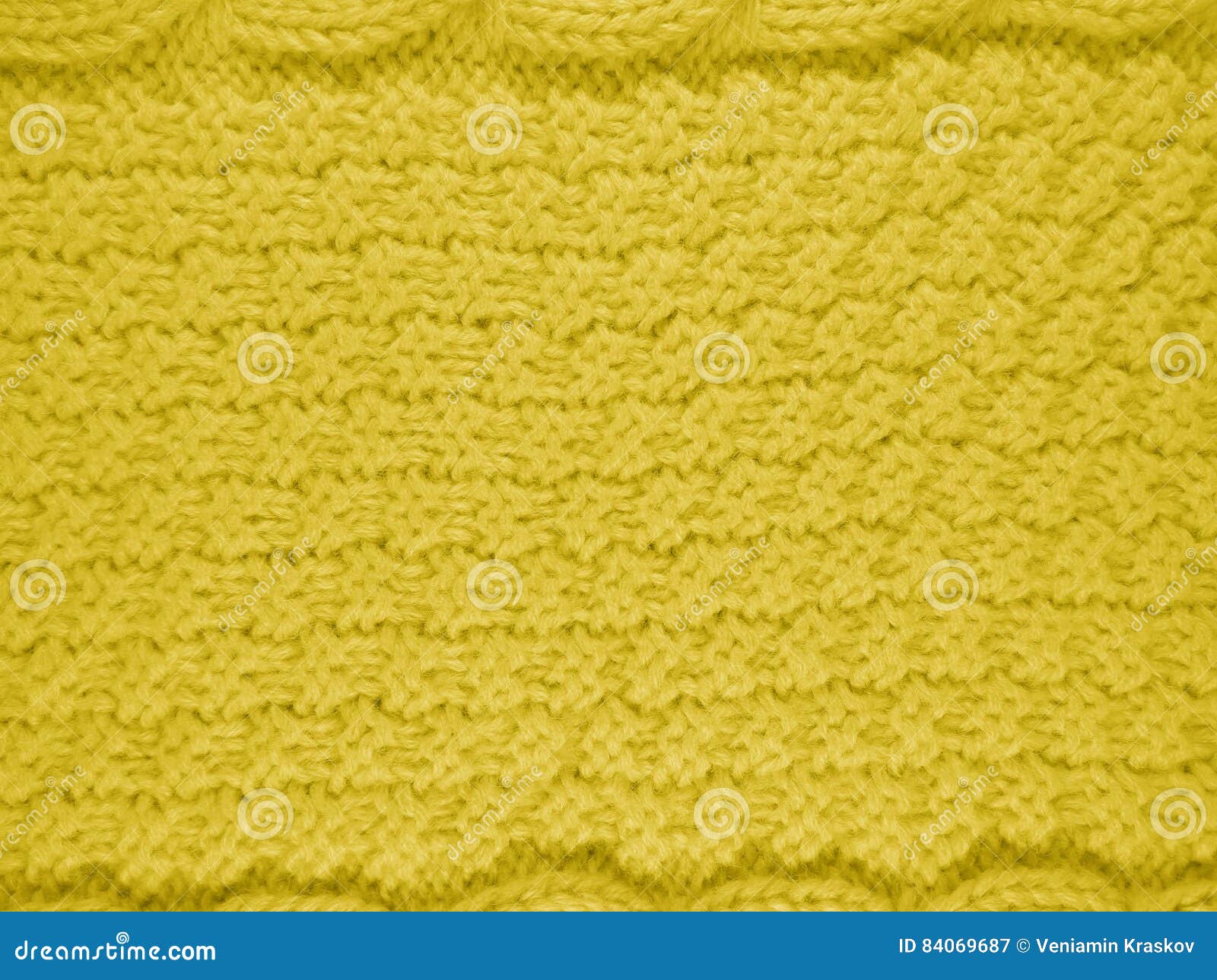Knitted Wool Background - Yellow Stock Image - Image of detail, rough ...