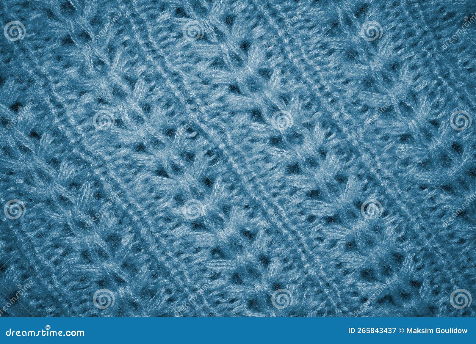 Knitted Woolen Background, Blue Texture Stock Image - Image of garment ...