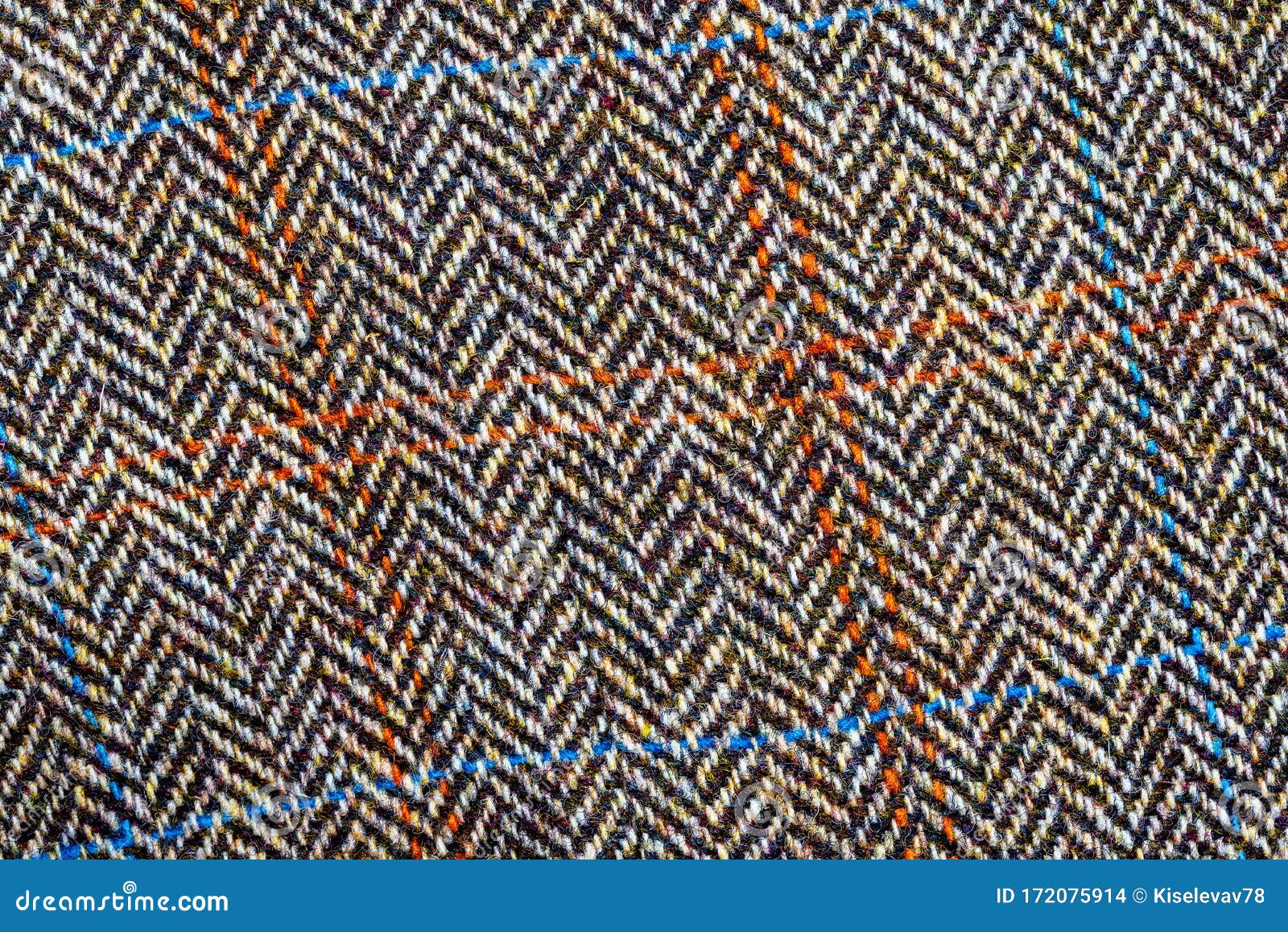 Knitted Woolen Multicolor Tweed Fabric. Close-up Stock Photo - Image of ...