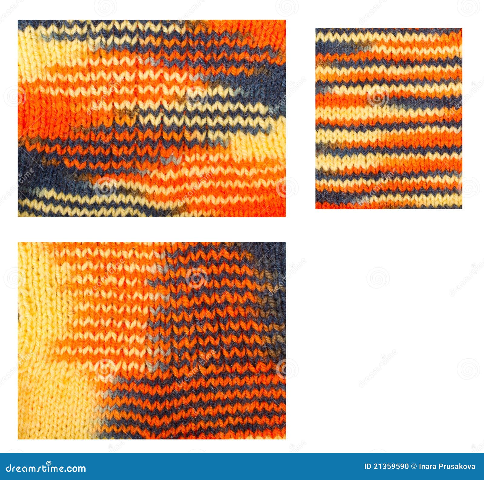 Knitted Woolen Pattern Closeup. Set Stock Photo - Image of fiber ...