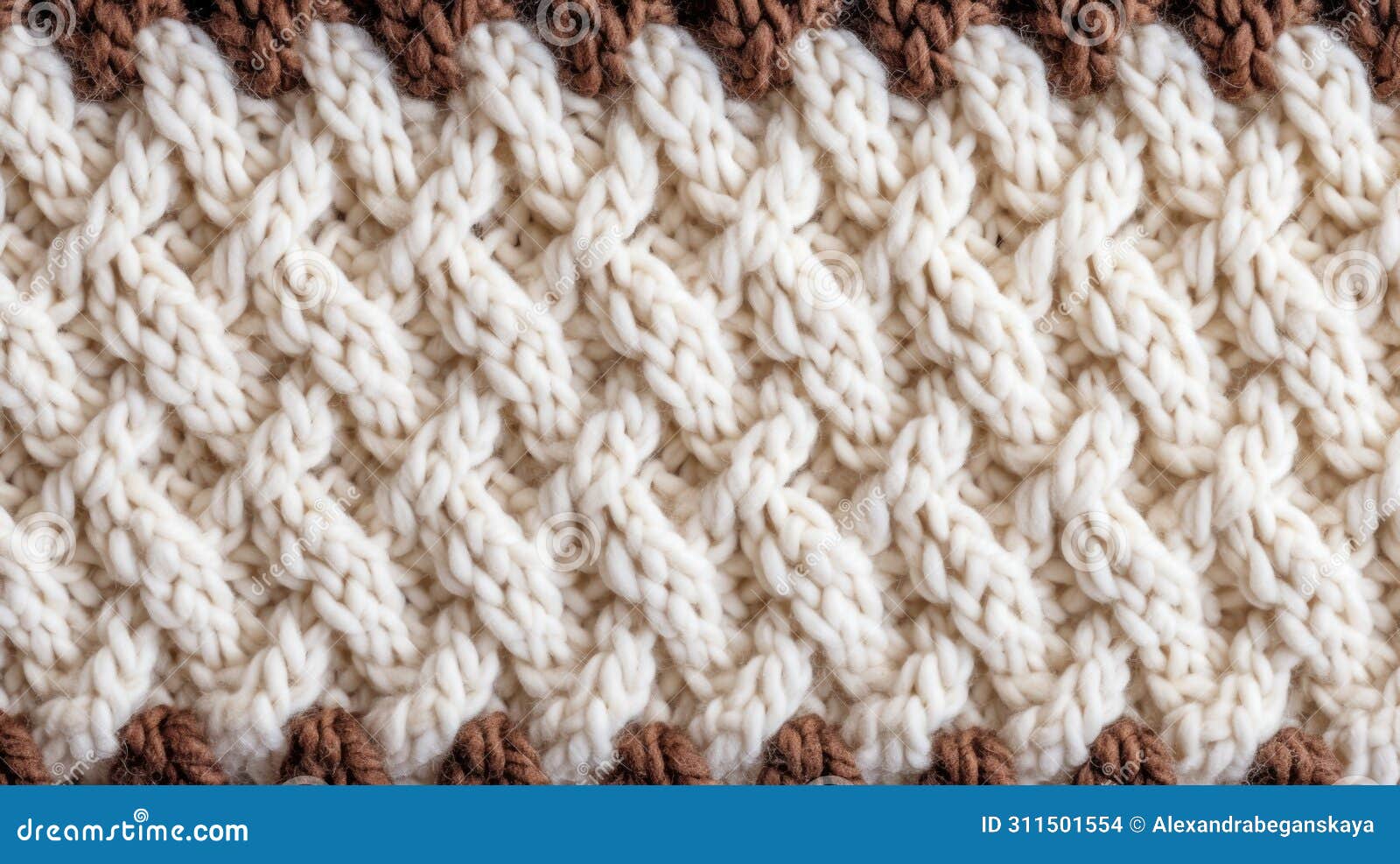 Knitted Woolen Texture in White and Brown. Design for Textile, Interior ...