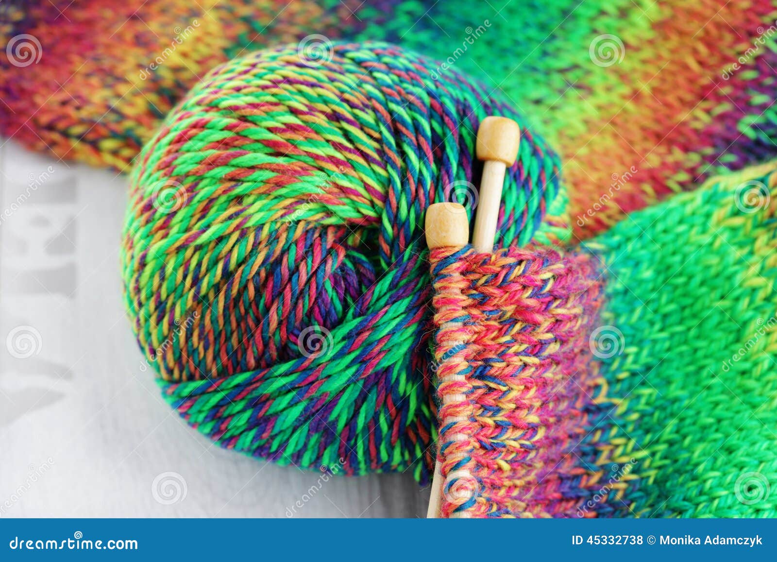 Knitting stock photo. Image of woven, needle, needlecraft - 45332738