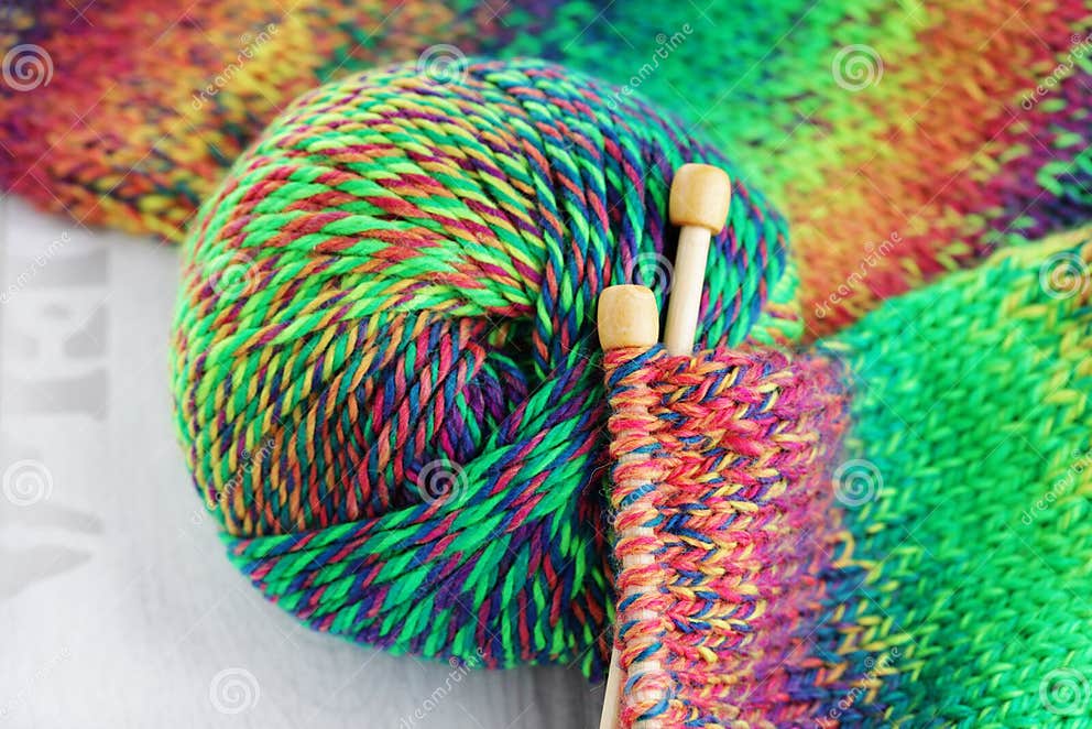 Knitting stock photo. Image of woven, needle, needlecraft - 45332738