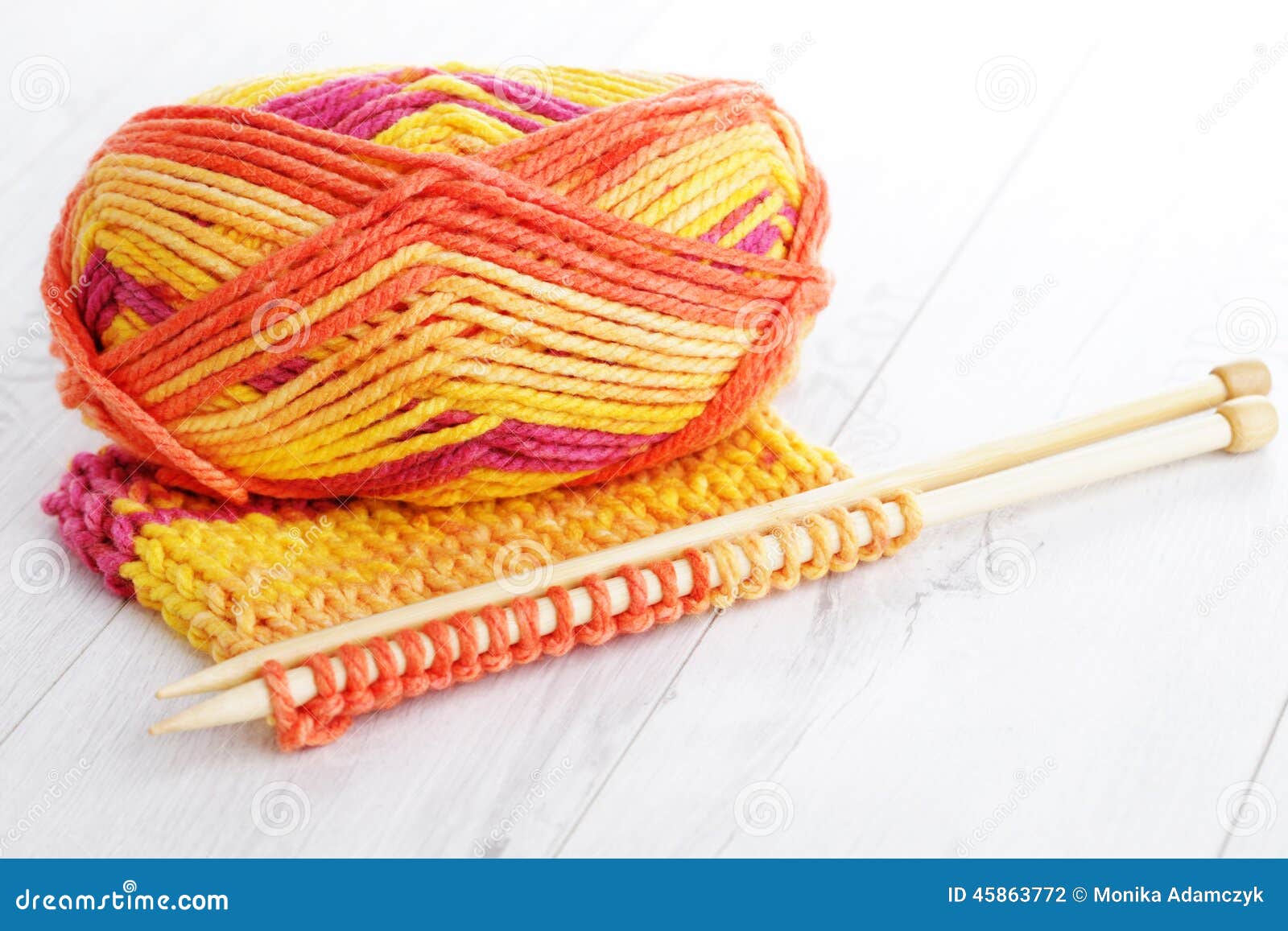 Knitting stock photo. Image of needle, wool, knitting - 45863772