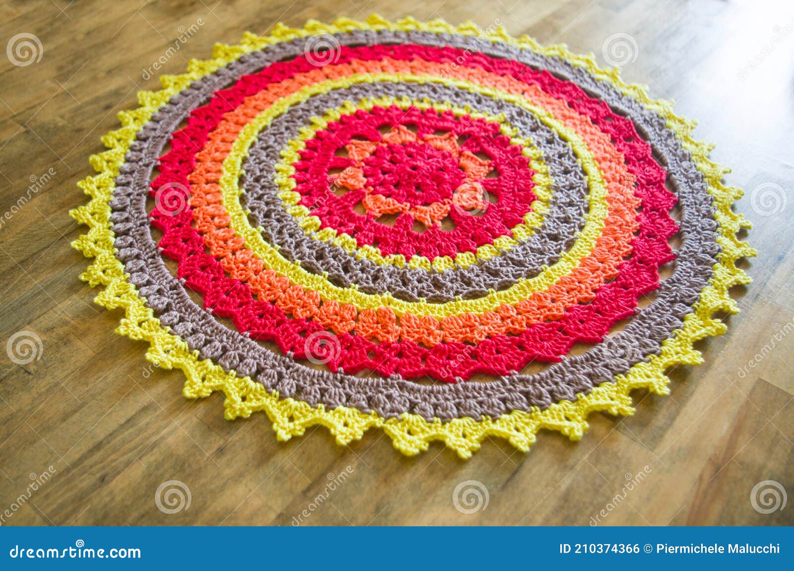 Knitting, Gorgeous Colorful Centerpiece Stock Photo - Image of hobby ...