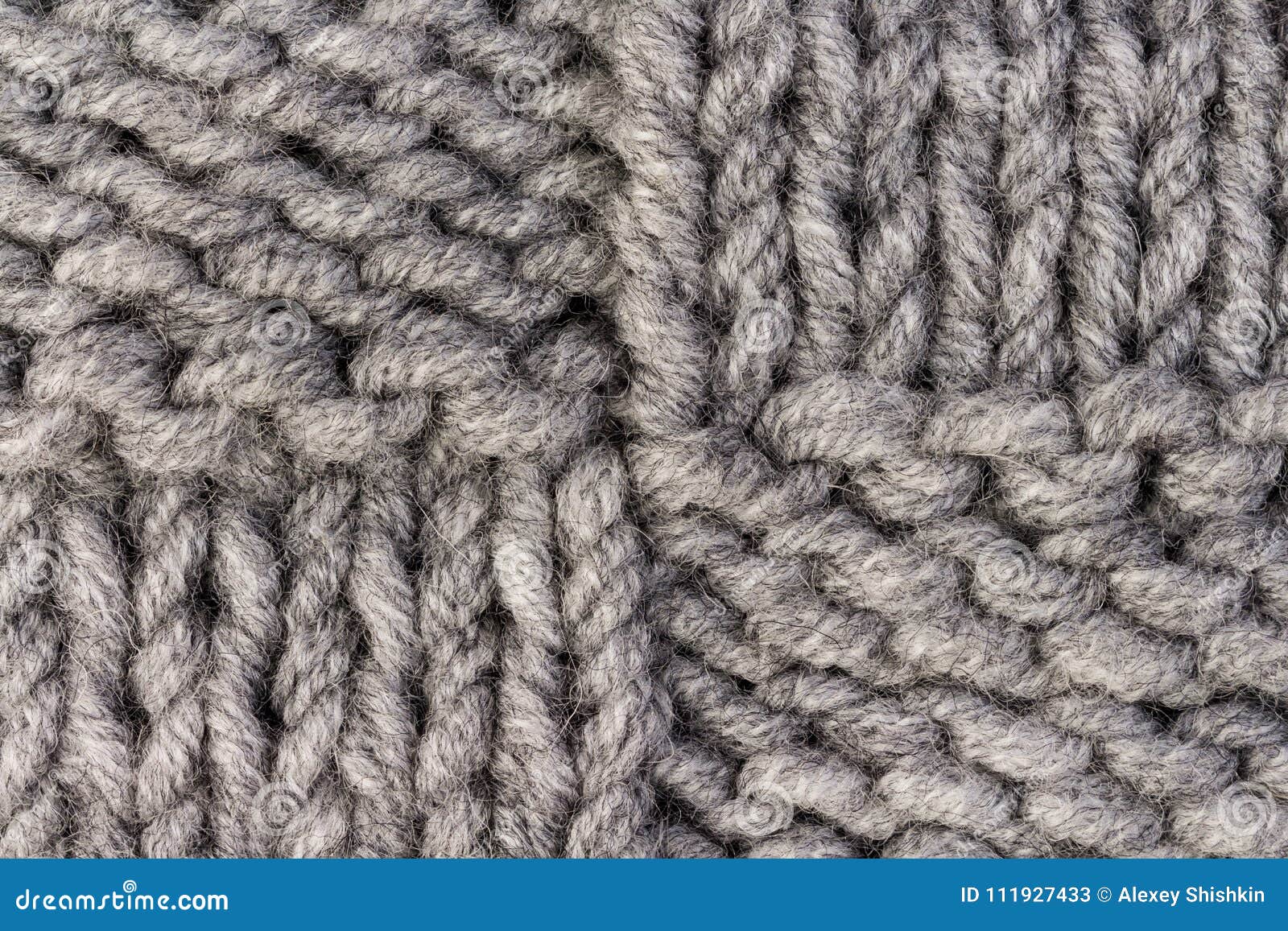 Knitting. Gray Knitted Pattern Background or Knit Fabric Texture ...