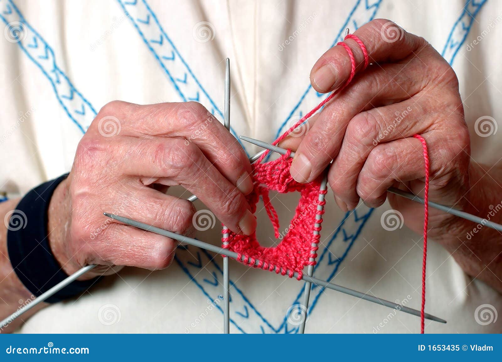 Knitting Hands Image