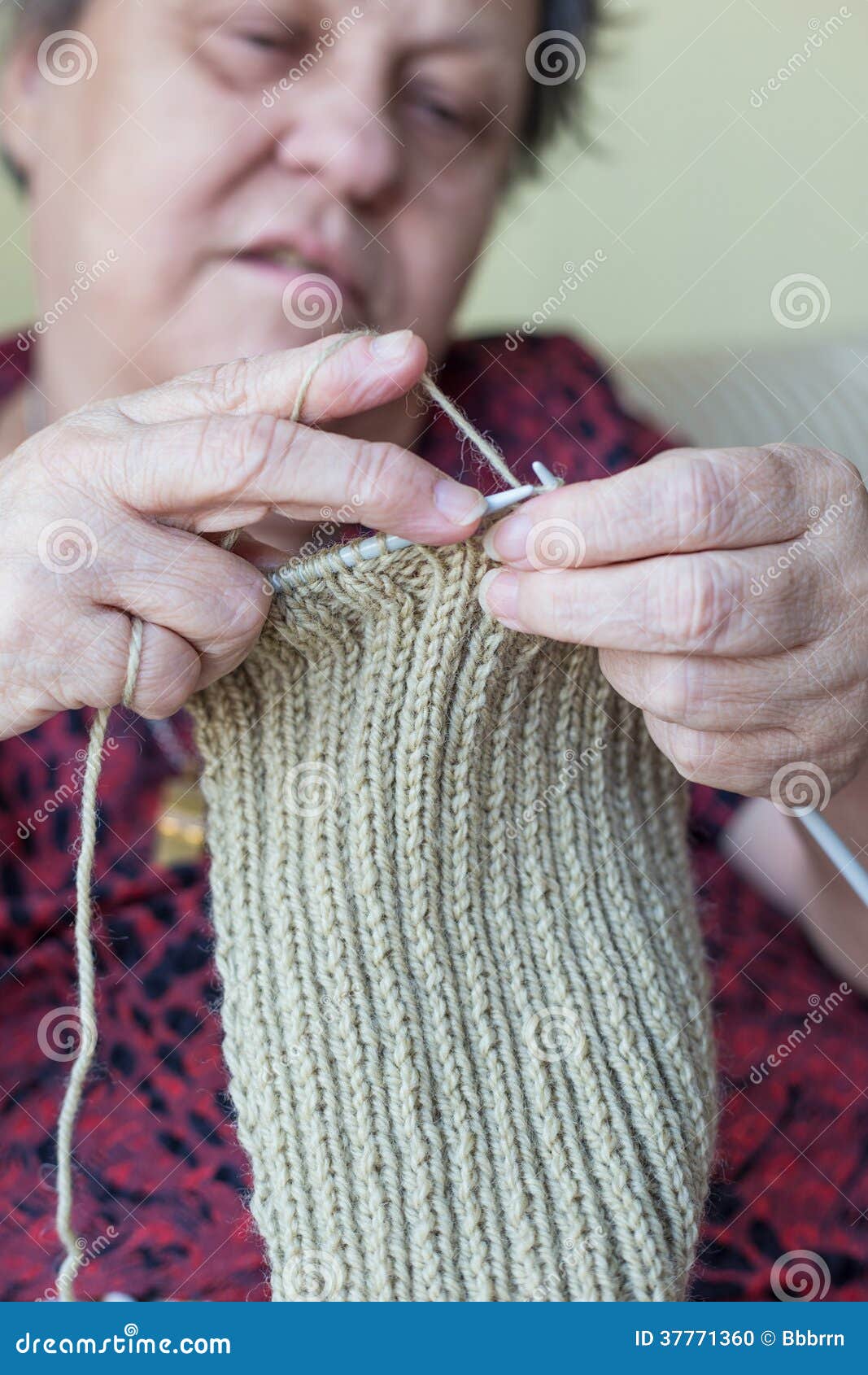 Knitting stock photo. Image of female, happiness, domestic - 37771360