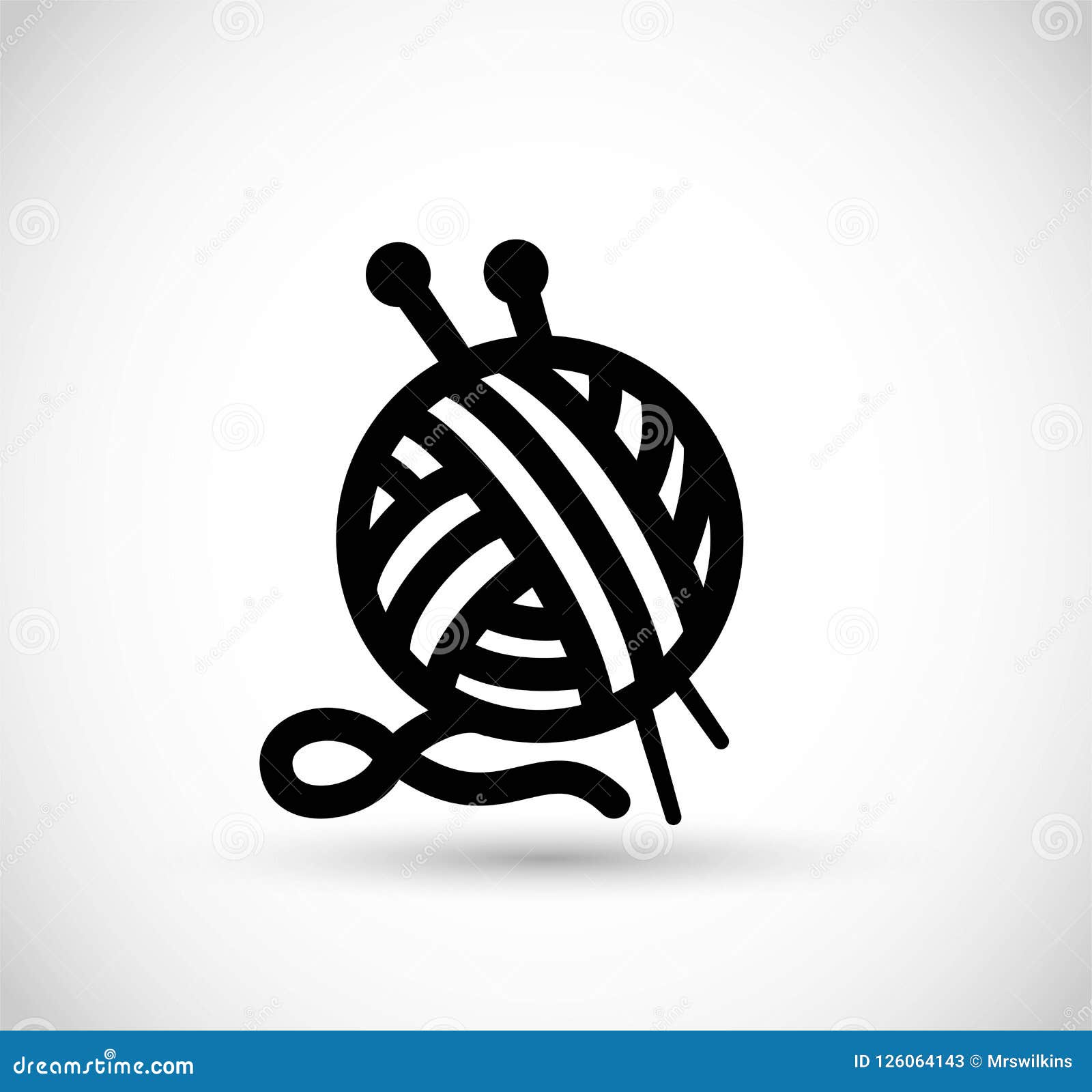 Knitting icon set vector stock illustration. Illustration of design ...